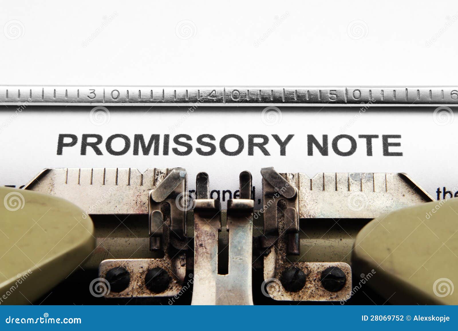 Promissory note stock photo. Image of note, borrow, document - 28069752