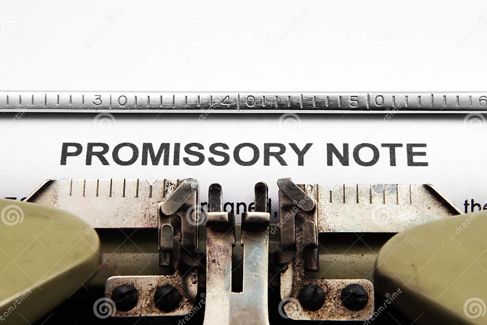 Promissory note stock photo. Image of note, borrow, document - 28069752