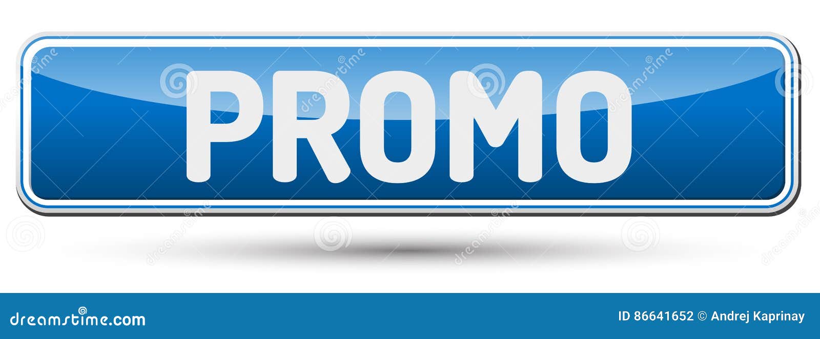 PROMO - Abstract Beautiful Button with Text. Stock Vector ...