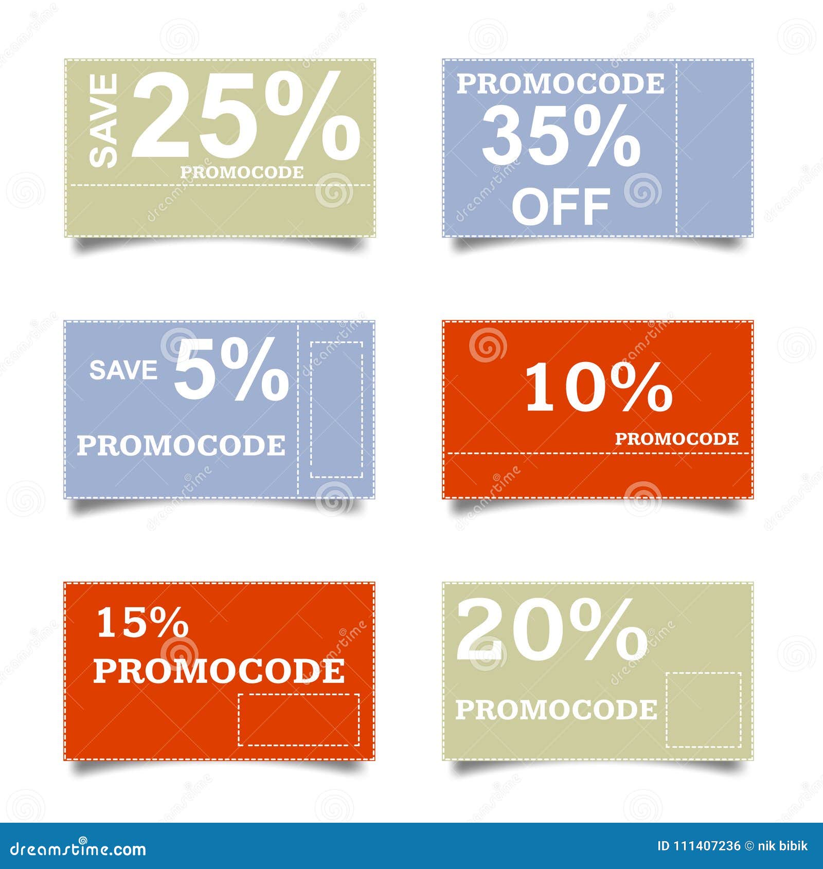 Promo Code Card. Discount on the Banner. Discount Icon Stock Vector ...