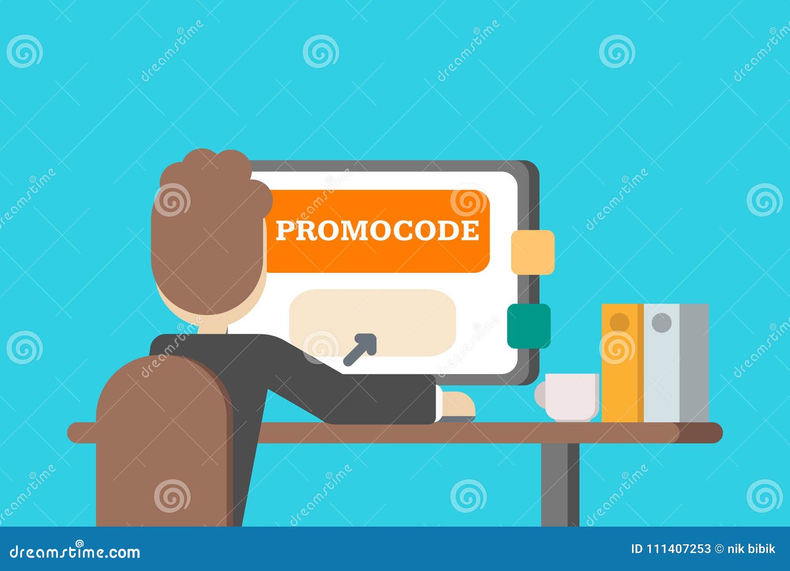 Promo Code Card. Discount on the Banner. Discount Icon Stock Vector ...