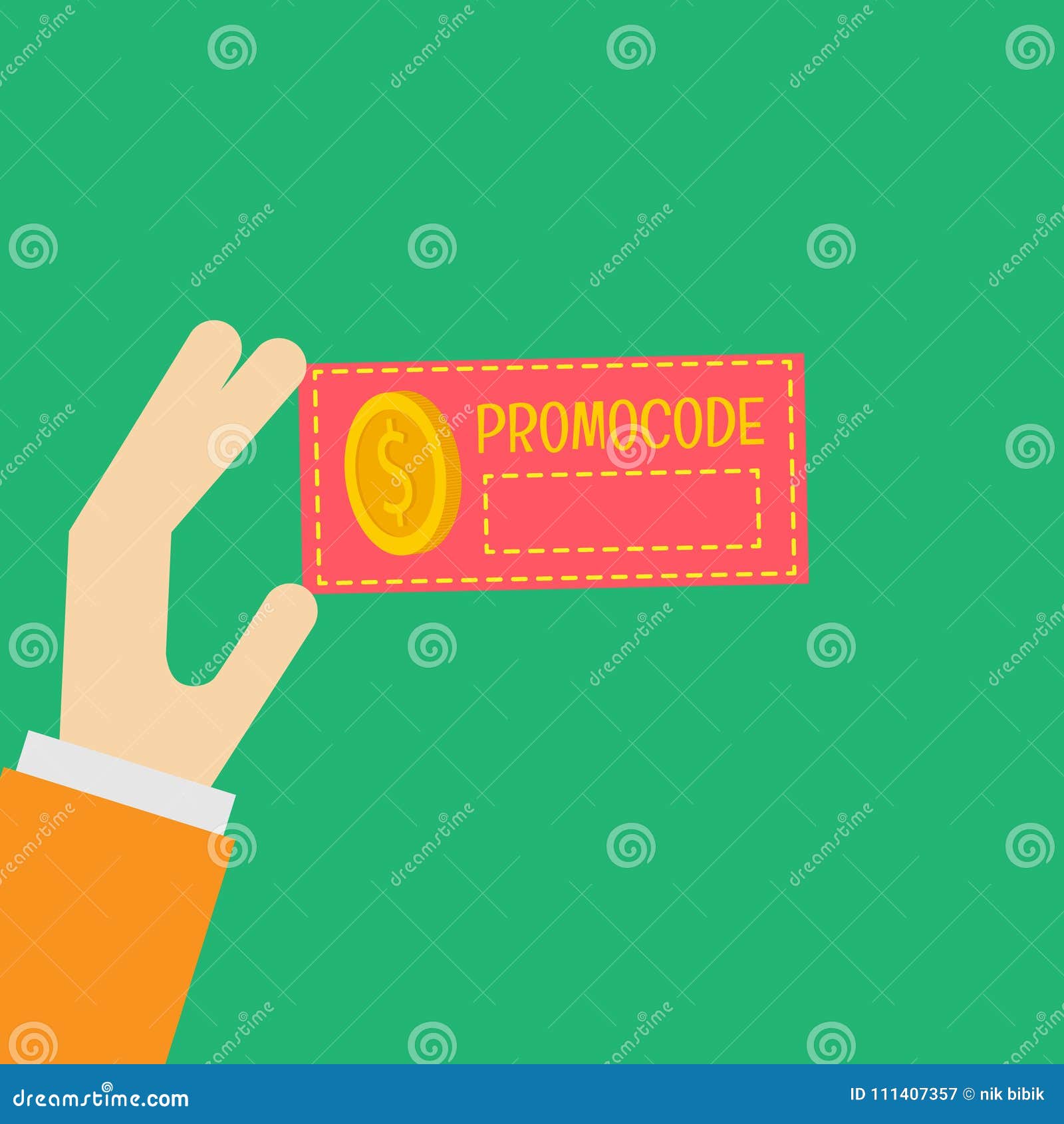 Promo Code Card. Discount on the Banner. Discount Icon Stock Vector ...