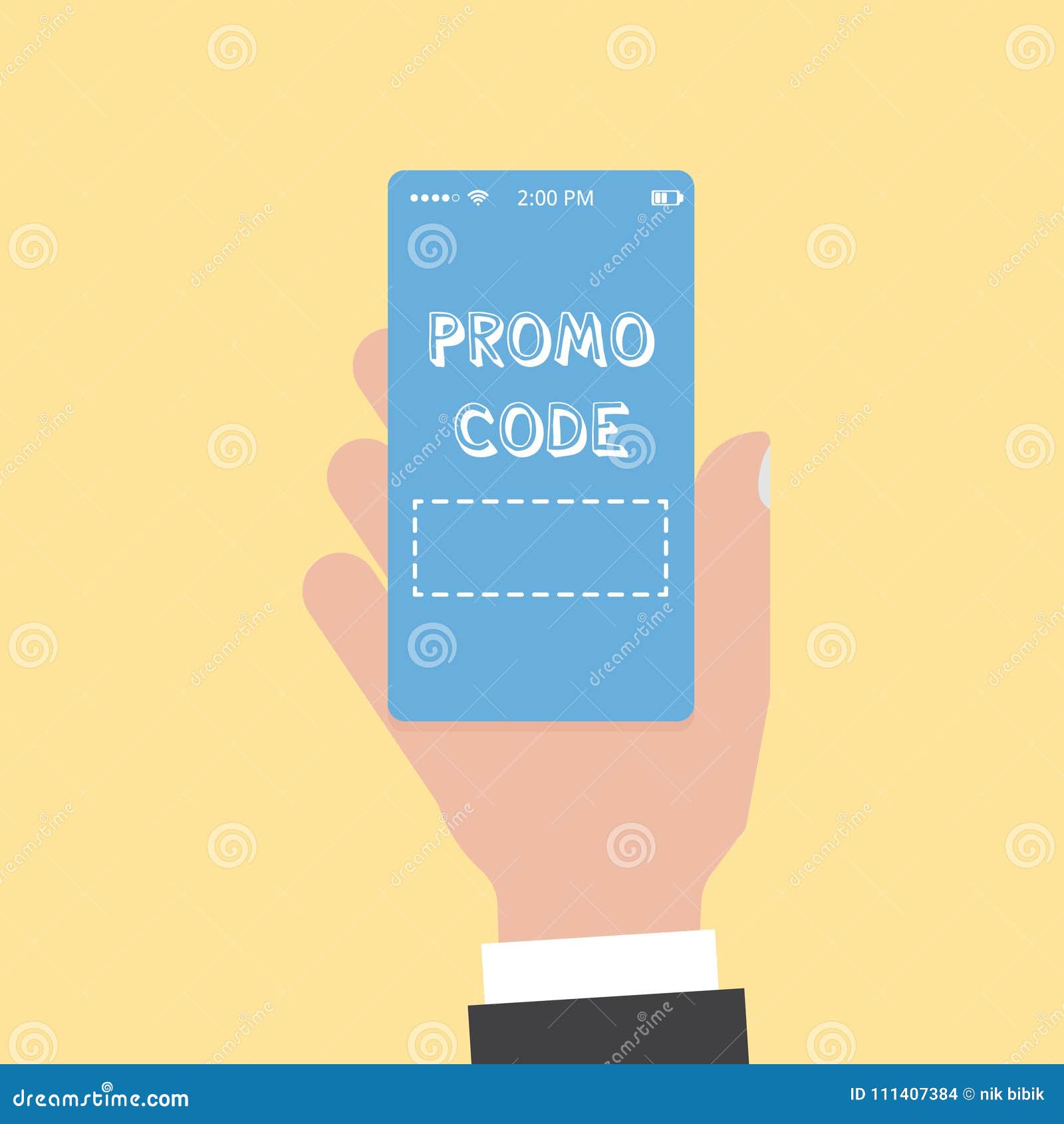 Promo Code Card. Discount on the Banner. Discount Icon Stock Vector ...