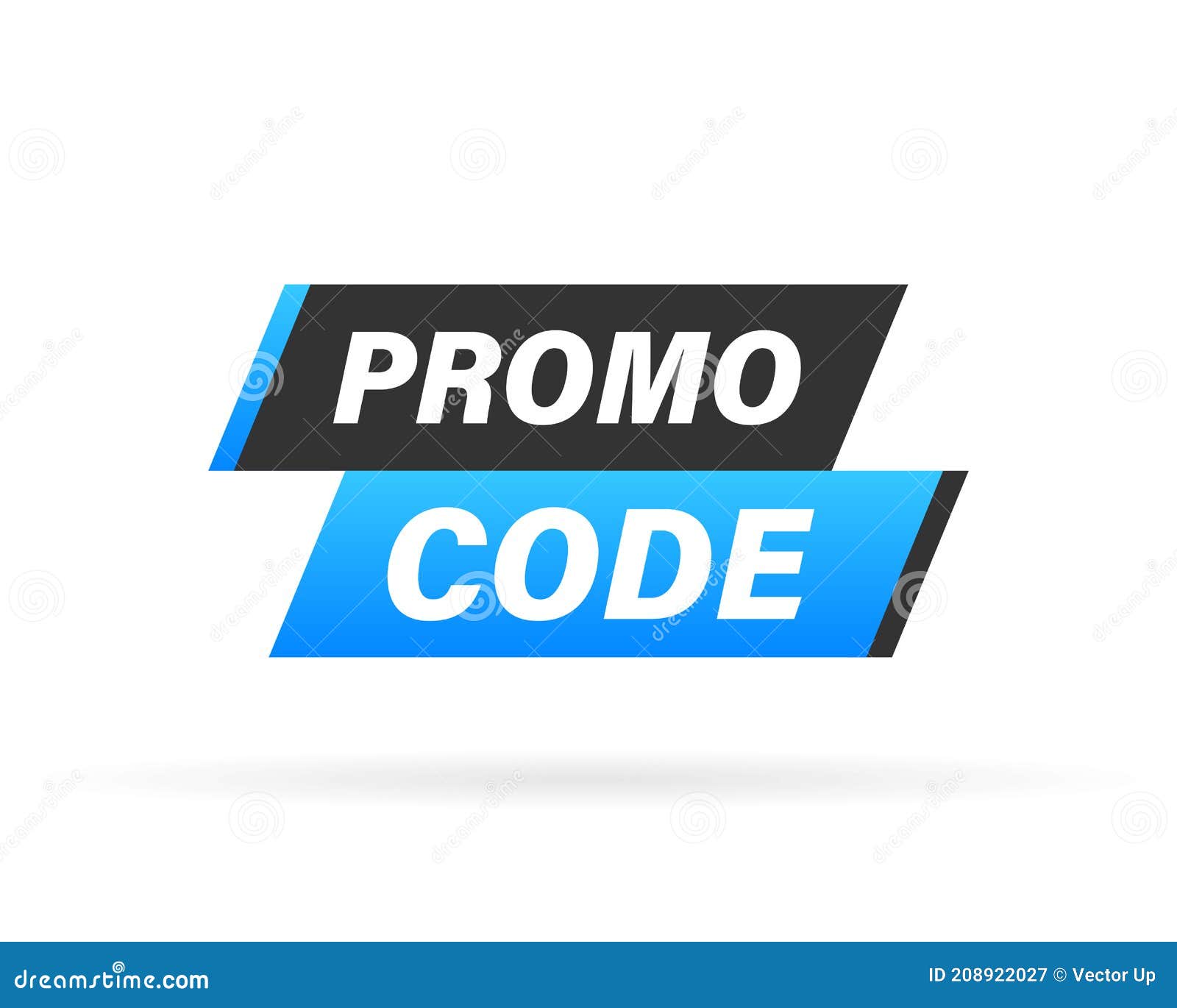 Promo Code, Coupon Code. Flat Vector Set Design Illustration on White ...