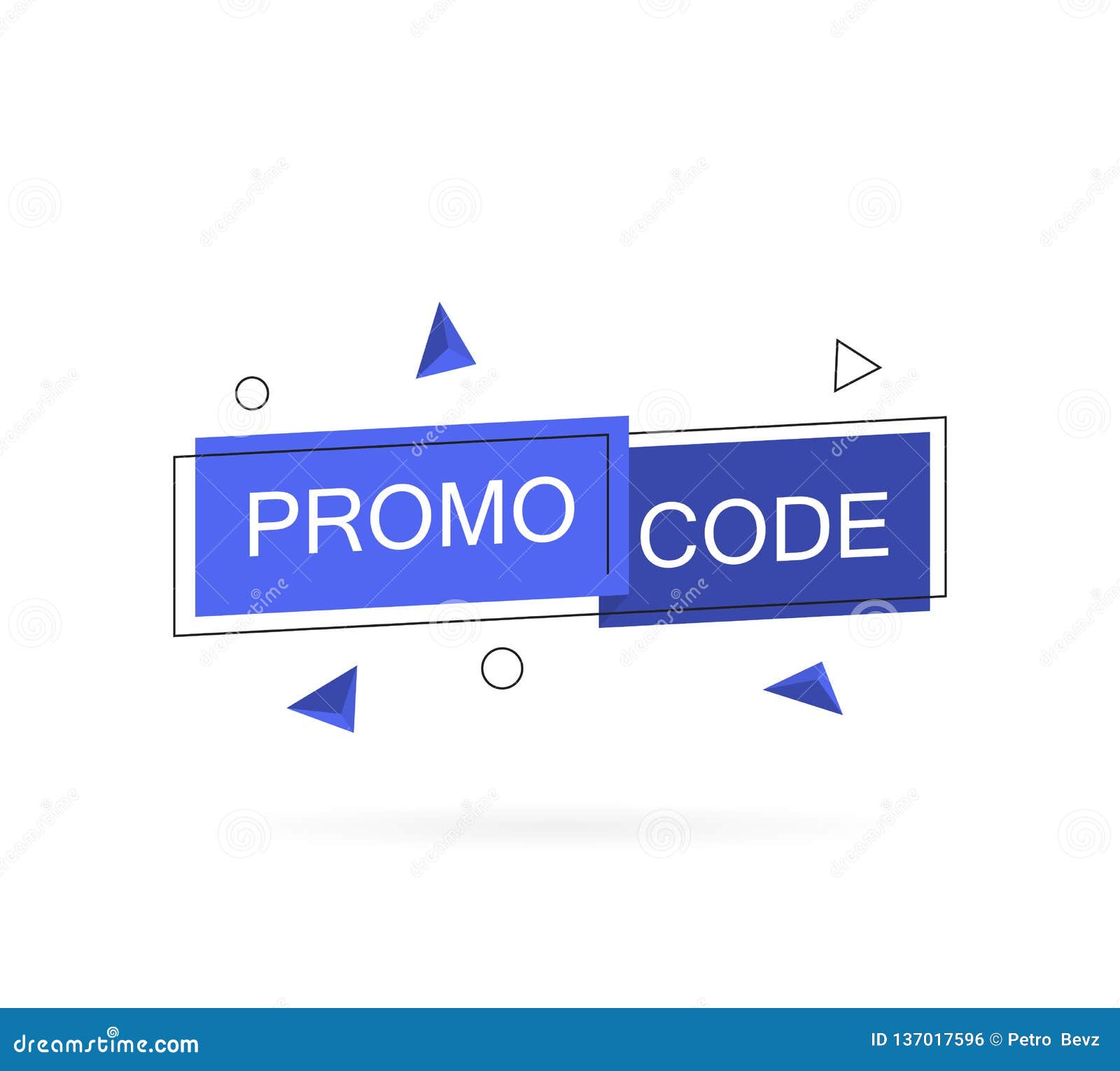 Promo Code, Coupon Code. Modern Vector Illustration in Flat Style Stock ...