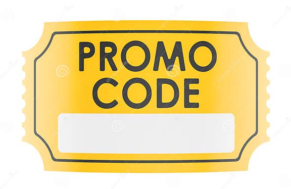 Promo Code, Gold Coupon. Mockup Template Stock Illustration ...
