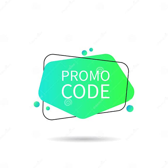 Promo Code Template.Geometric Coupon Code on Isolated Background Stock ...