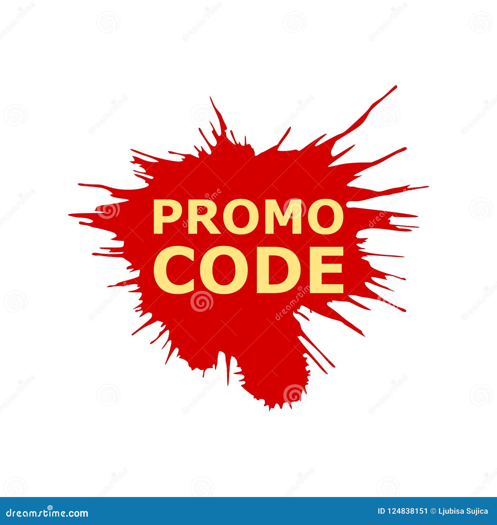 Promo Code on White Background Stock Vector - Illustration of ...