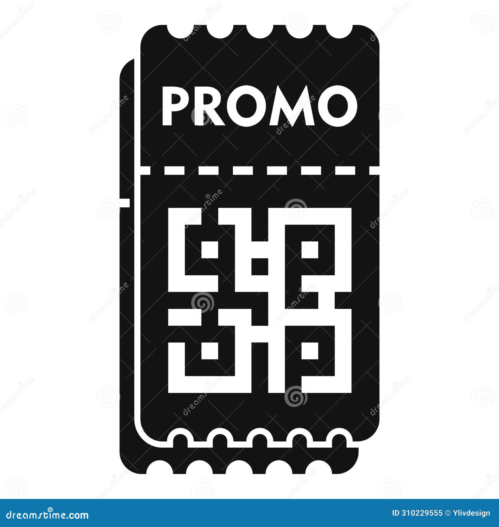 Promo Qr Code Icon Simple Vector. Package Rebate Social Stock Vector ...