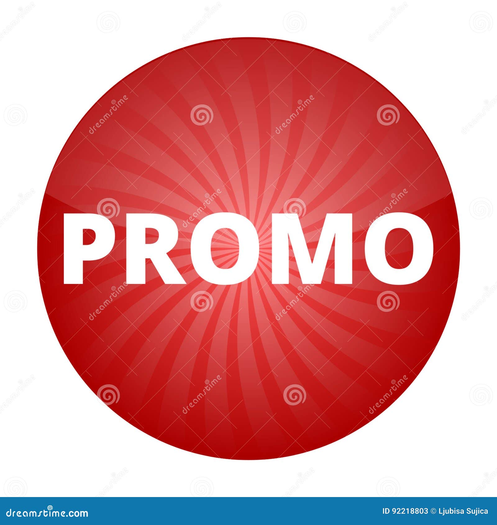 Promo Red Sign, Button, Icon Stock Vector - Illustration of promos ...