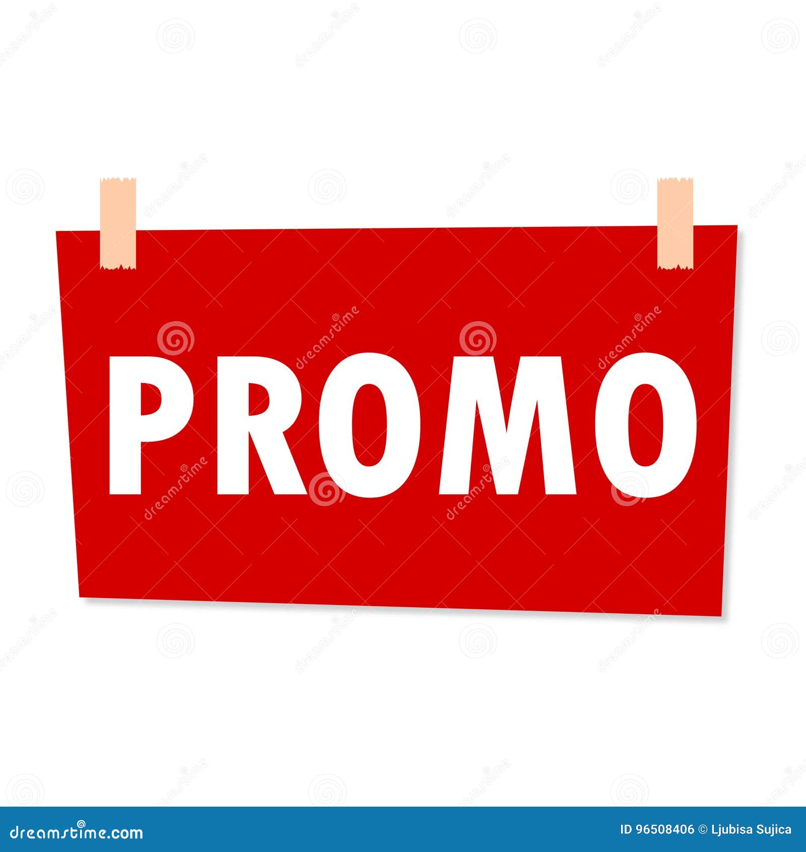 Promo Sign - illustration stock vector. Illustration of percent - 96508406