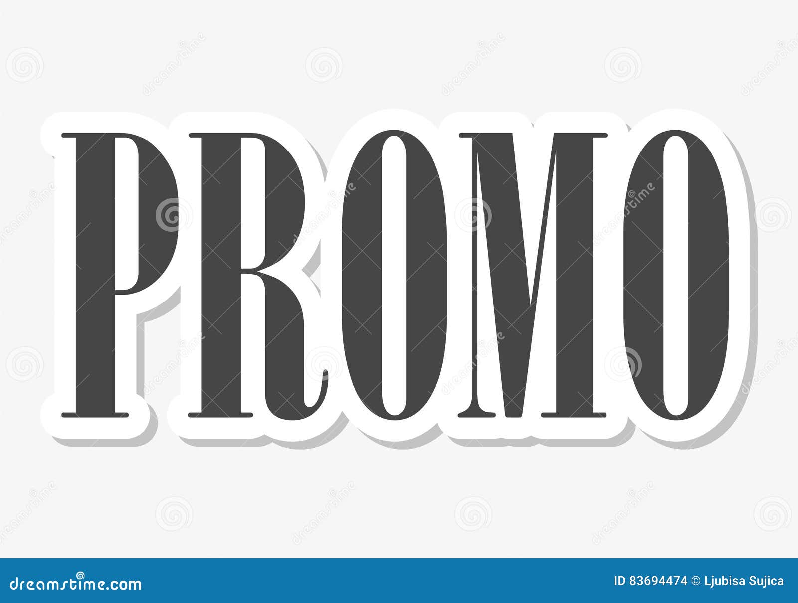 Promo sign stock vector. Illustration of sign, button - 83694474
