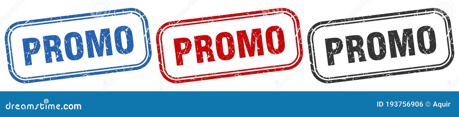 Promo Square Isolated Sign Set. Promo Stamp Stock Vector - Illustration ...