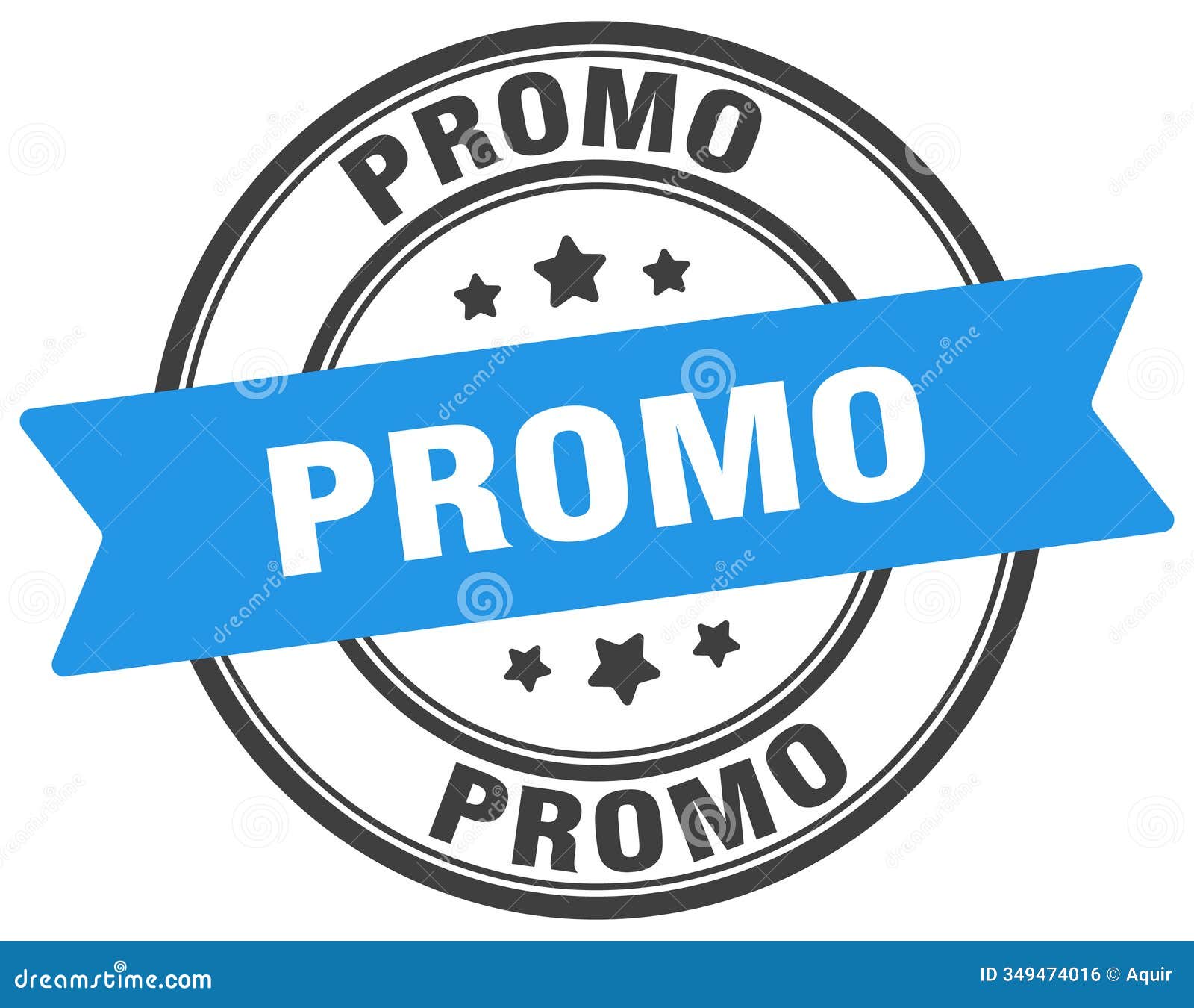 Promo Stamp. Promo Label on Transparent Background. Round Sign Stock ...