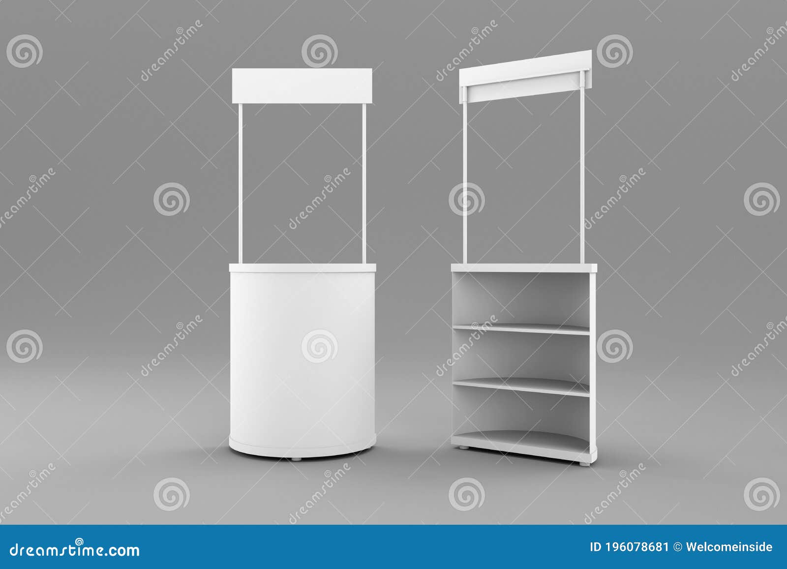 Promo Stand Template Isolated for Branding and Design Advertisement ...