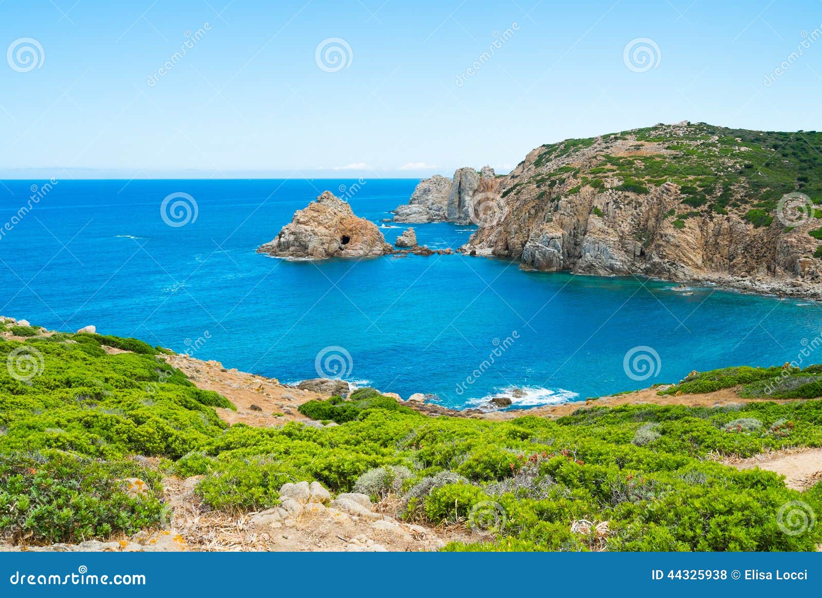 Promontorio del mare fotografia stock. Immagine di italia - 44325938