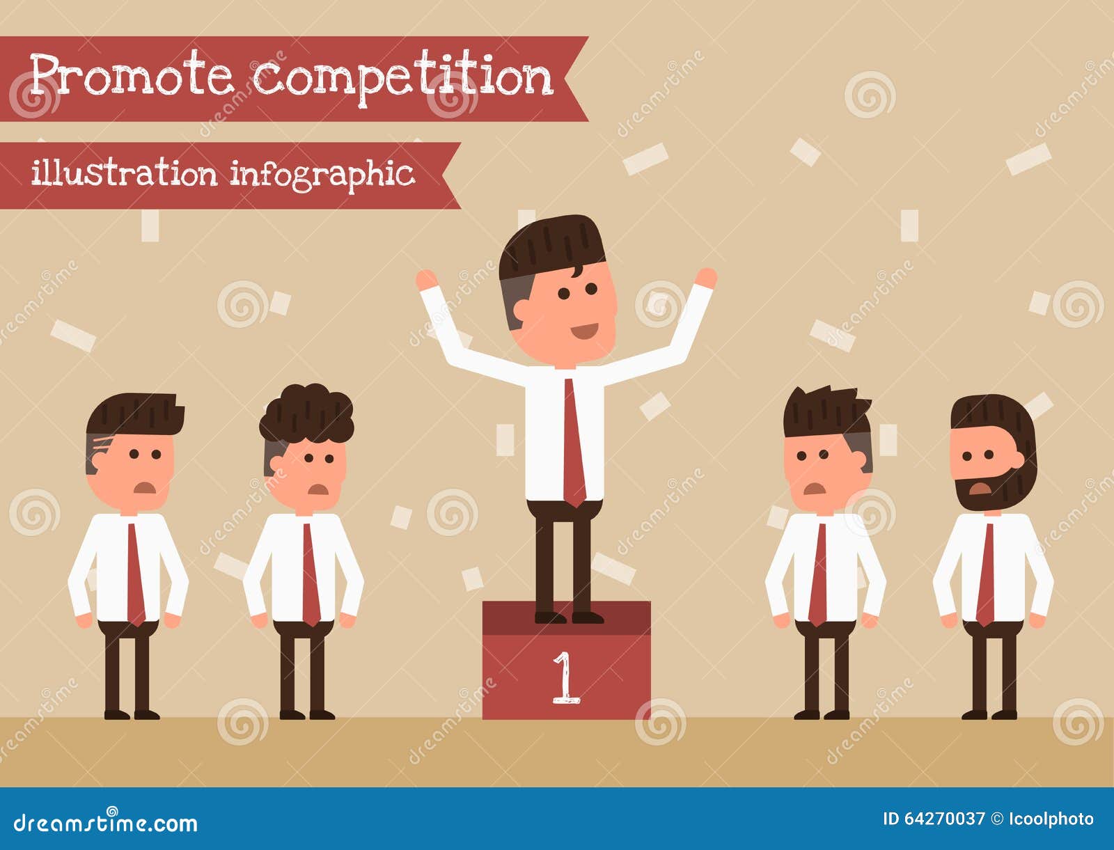 Promote competition stock vector. Illustration of competition - 64270037