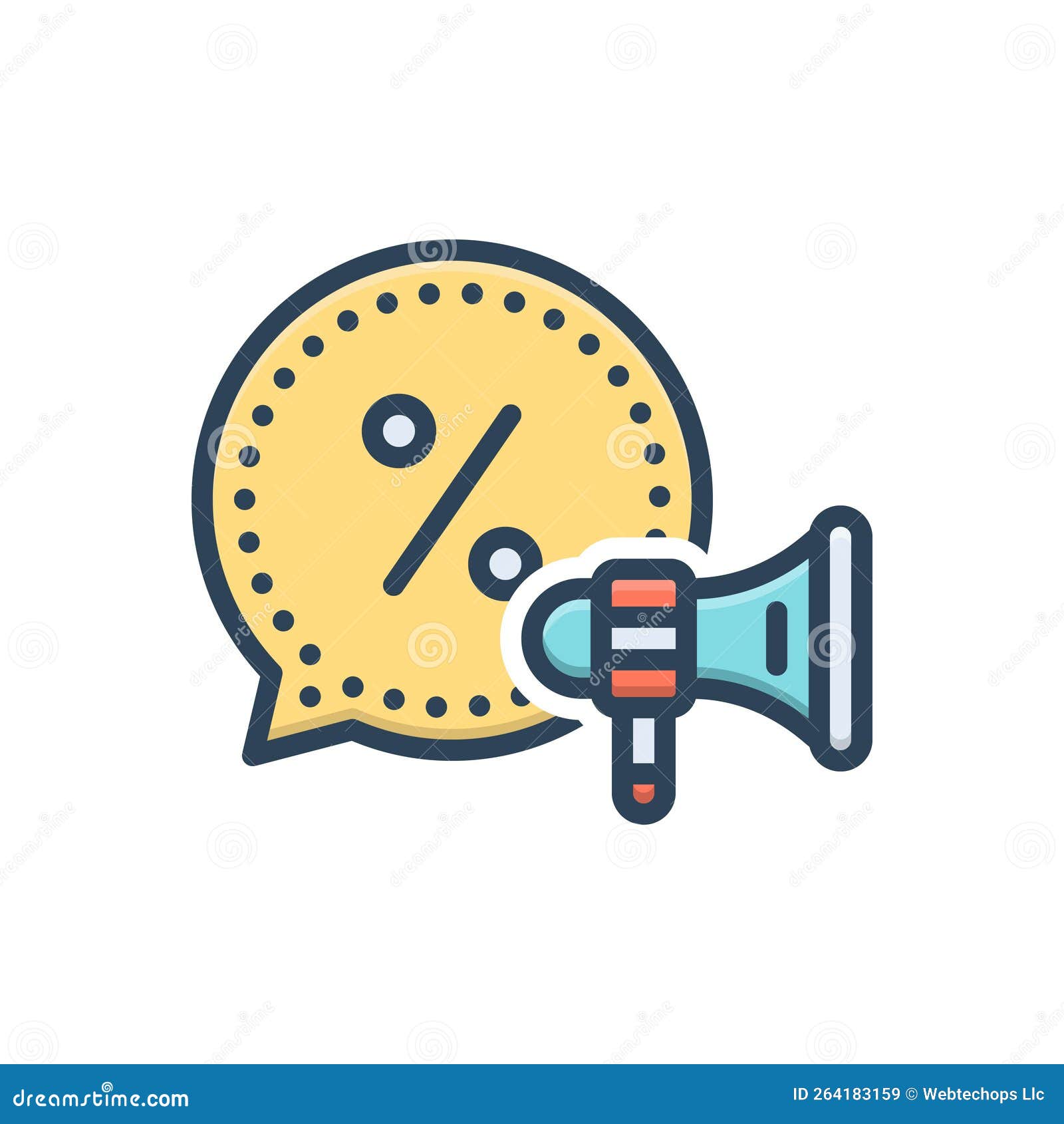 Color Illustration Icon for Promote, Marketing and Advertising Stock ...