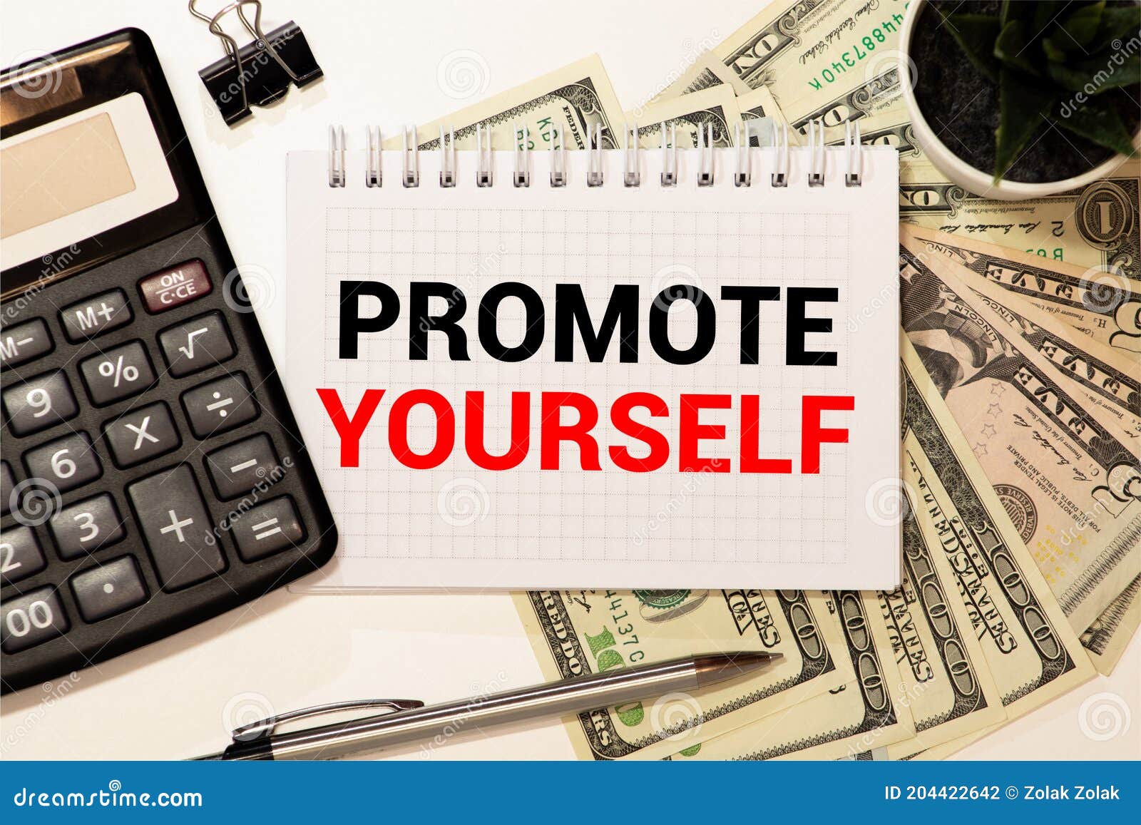 Promote Yourself Text Concept Write on Notebook Stock Photo - Image of ...