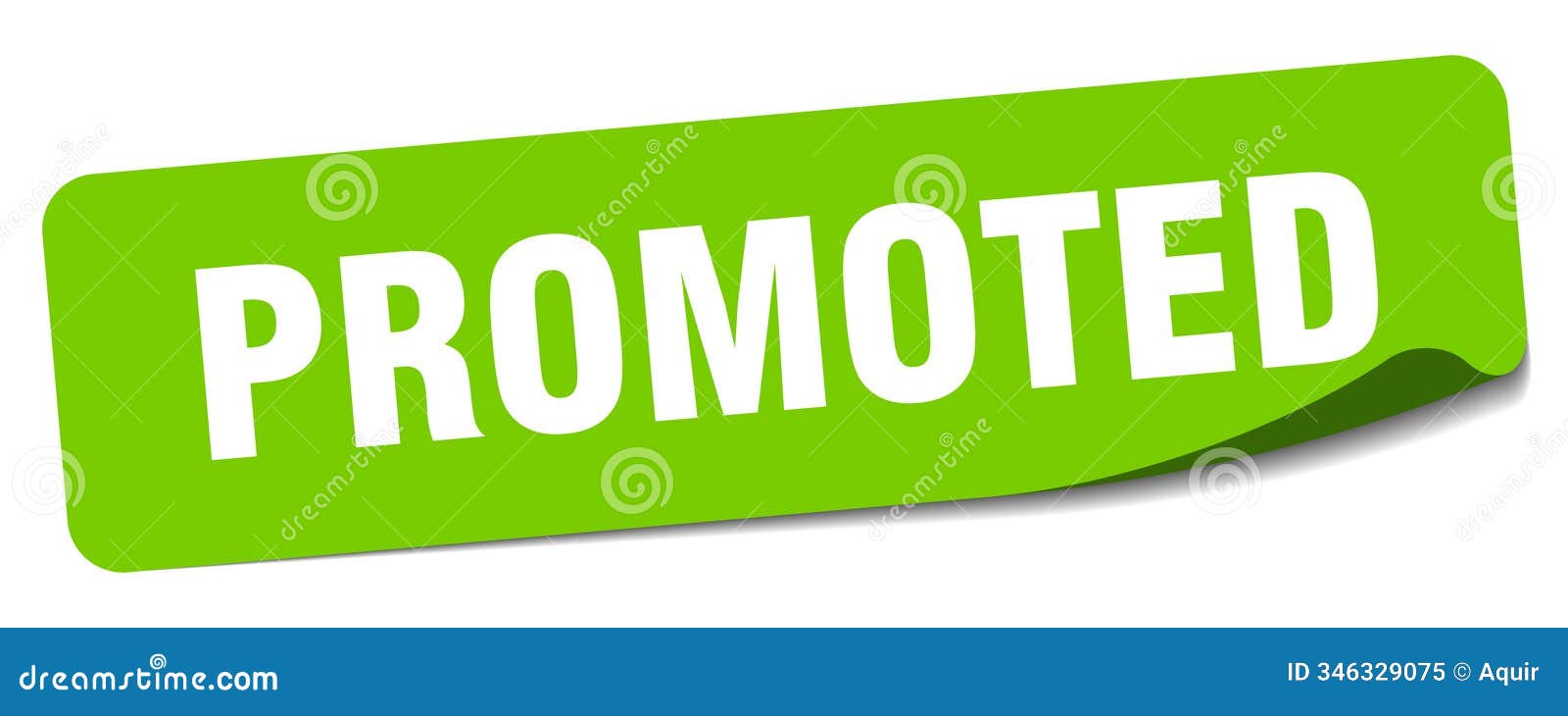 Promoted Sticker. Promoted Label Cartoon Vector | CartoonDealer.com ...