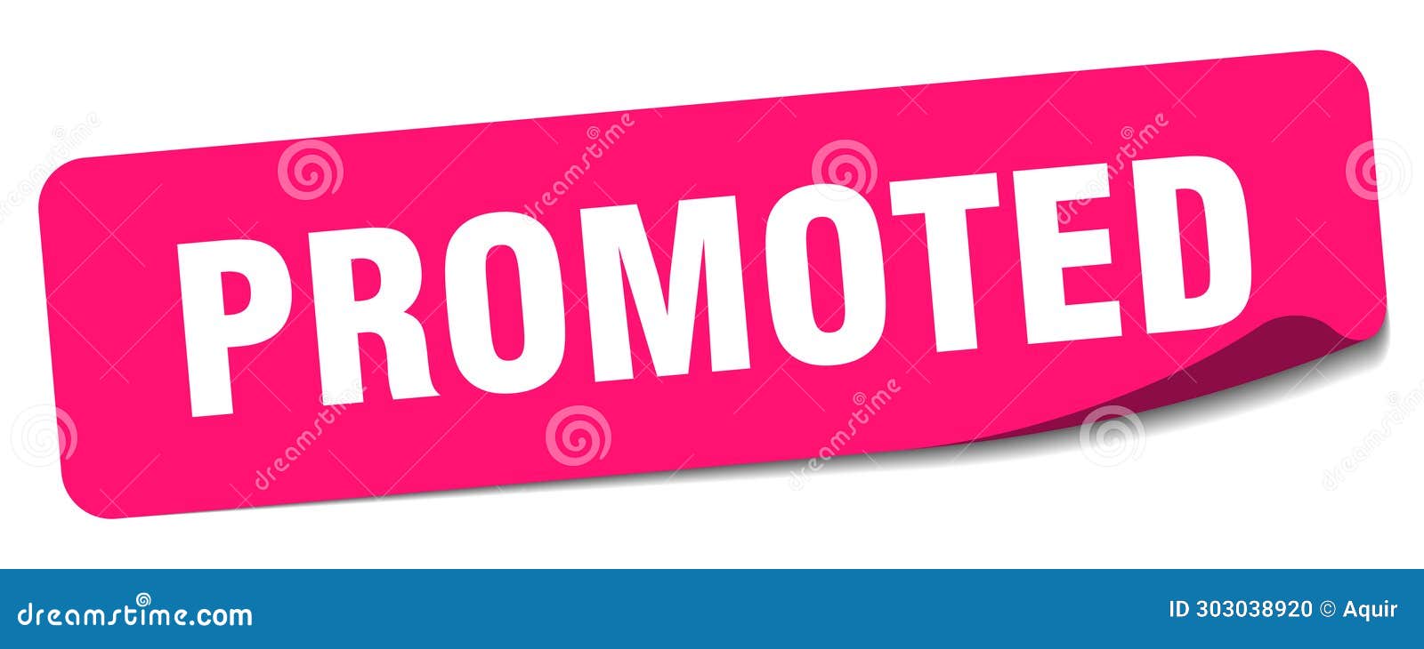 Promoted Sticker. Promoted Sign Isolated On Gray Background Vector ...