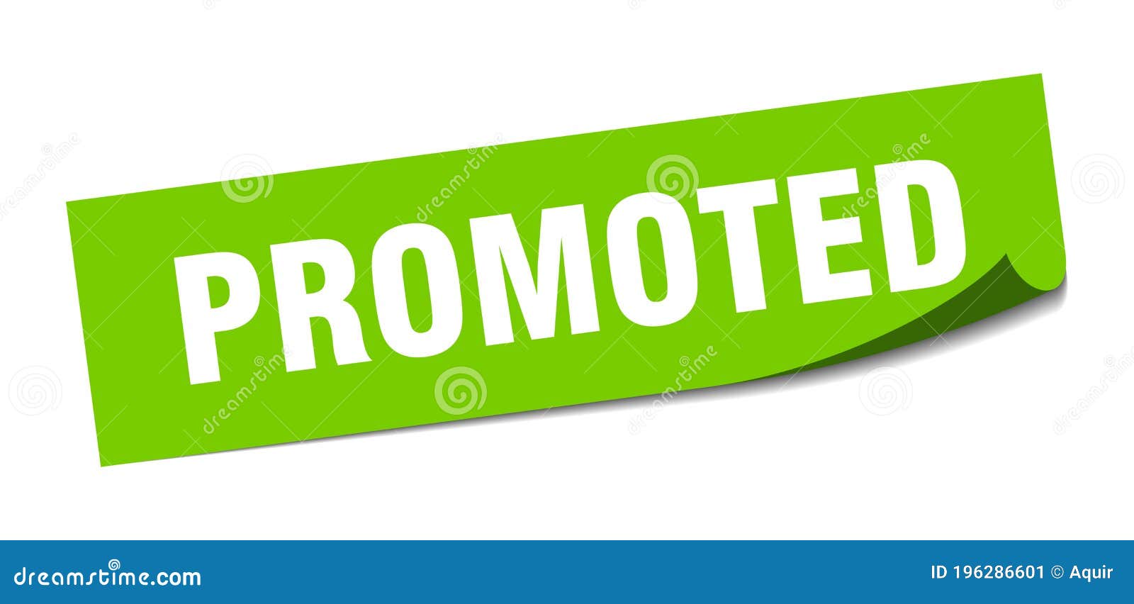 Promoted Sticker. Square Isolated Label Sign. Peeler Stock Vector ...