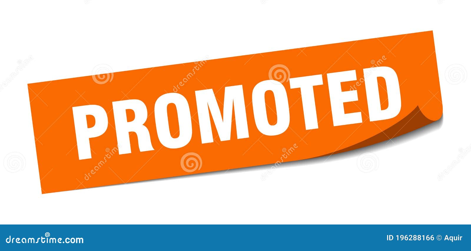 Promoted Sticker. Promoted Sign Isolated On Gray Background Vector ...