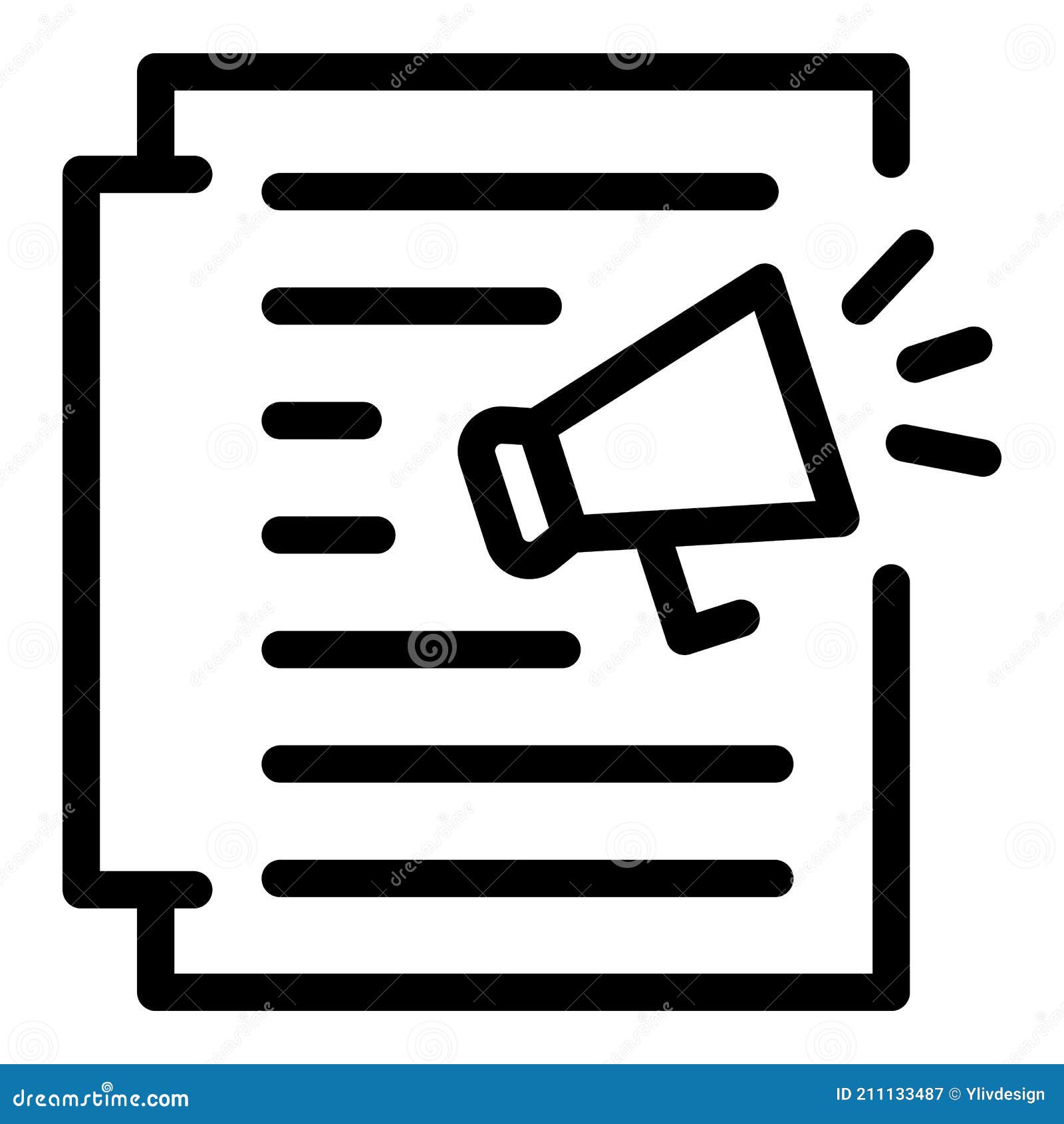 Promoting Process Icon, Outline Style Stock Vector - Illustration of ...