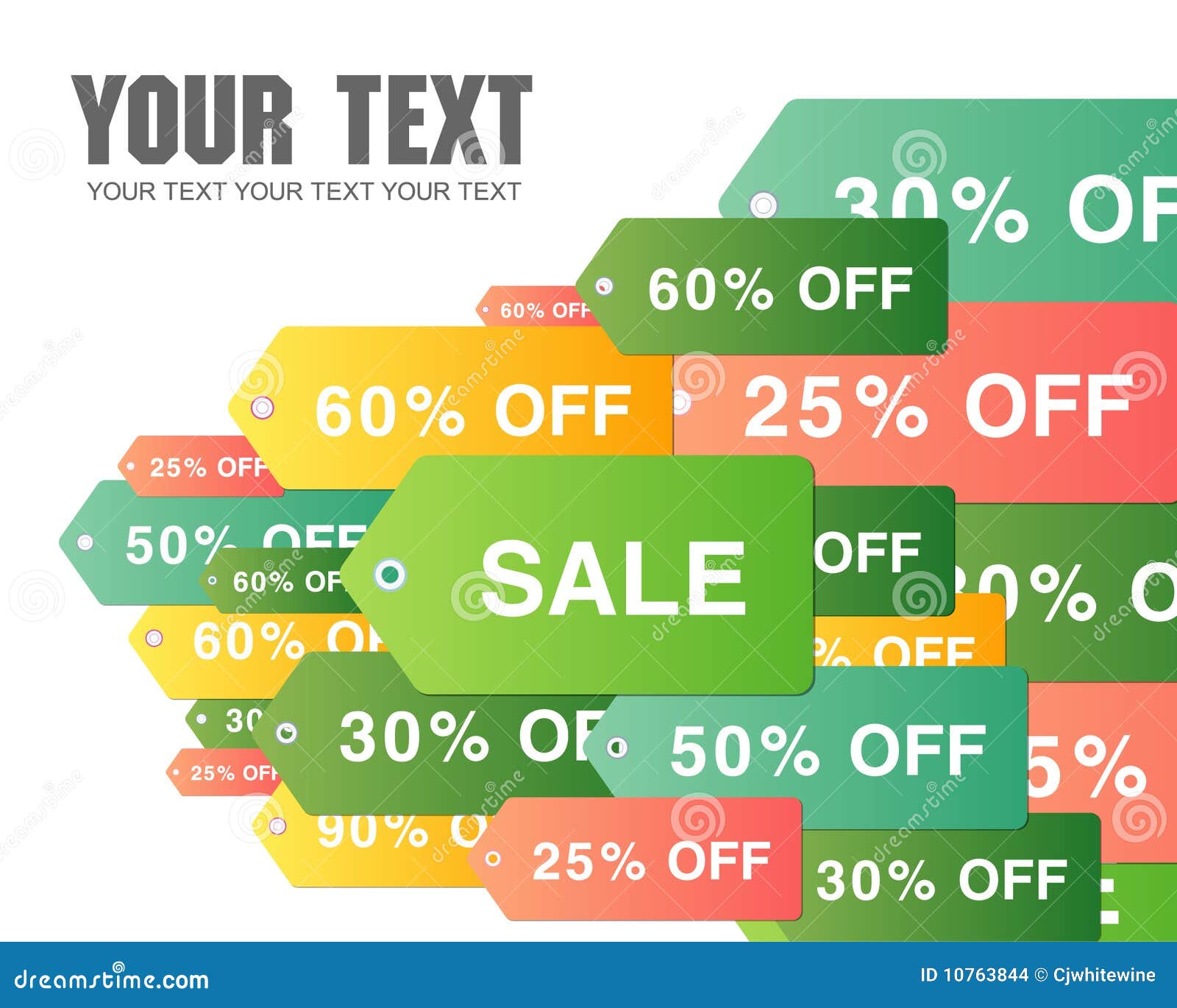 Promotion stock vector. Illustration of gift, sales, merchandise - 10763844