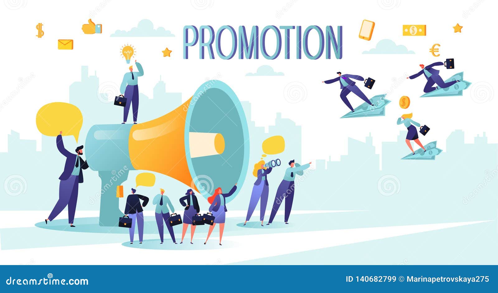 Promoter Vector Illustration | CartoonDealer.com #64753346