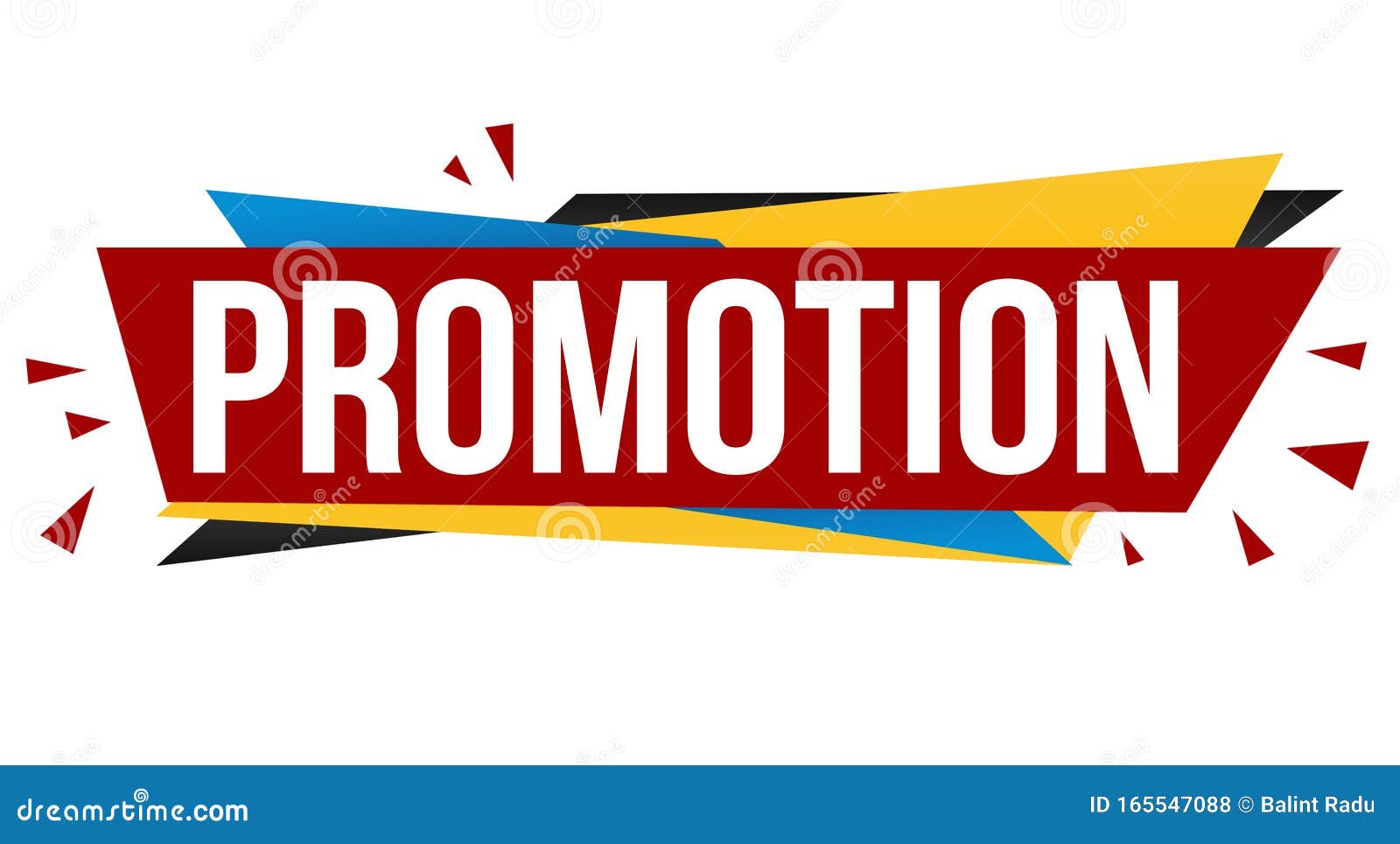 Promotion banner design stock vector. Illustration of discount - 165547088