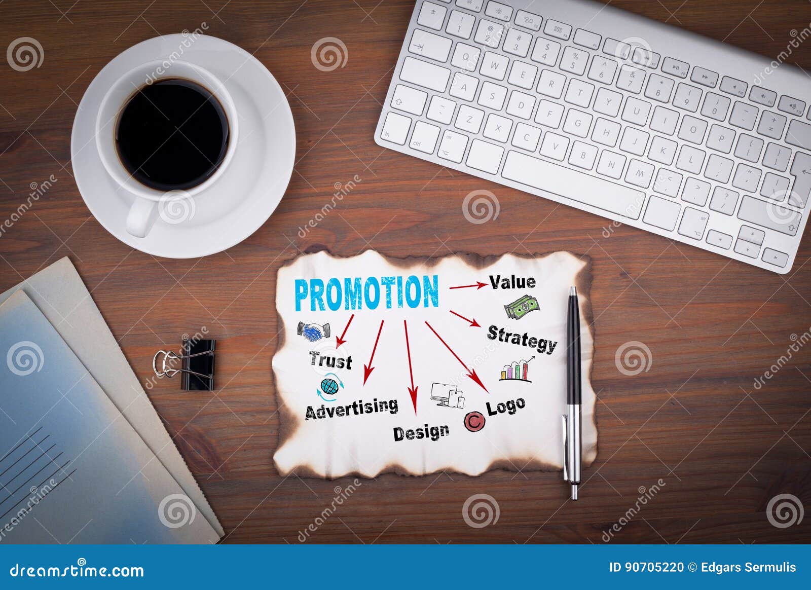 Promotion Business Concept. Abstract Strategy and Success Background ...