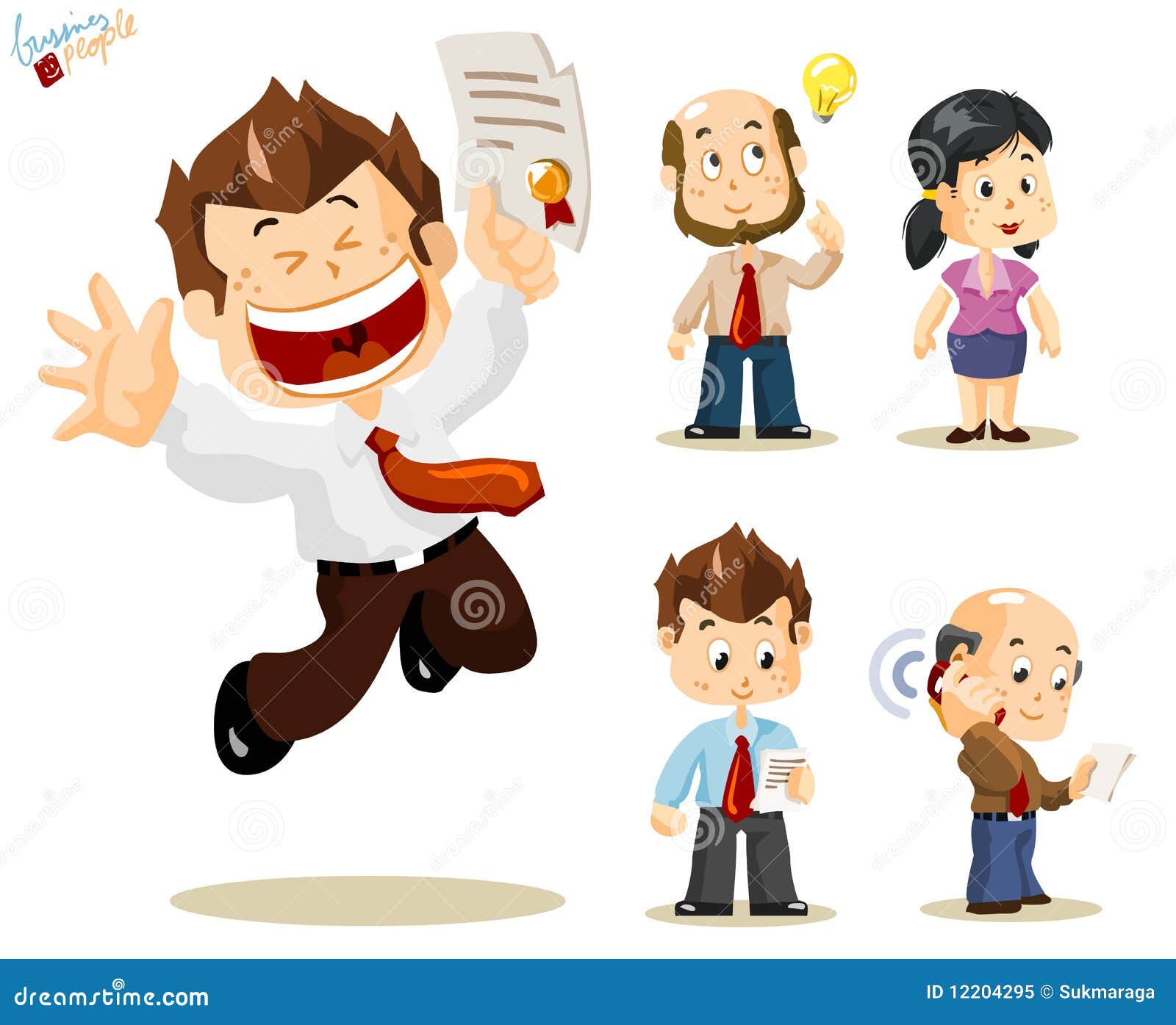 Promotion. Business People stock illustration. Illustration of ...