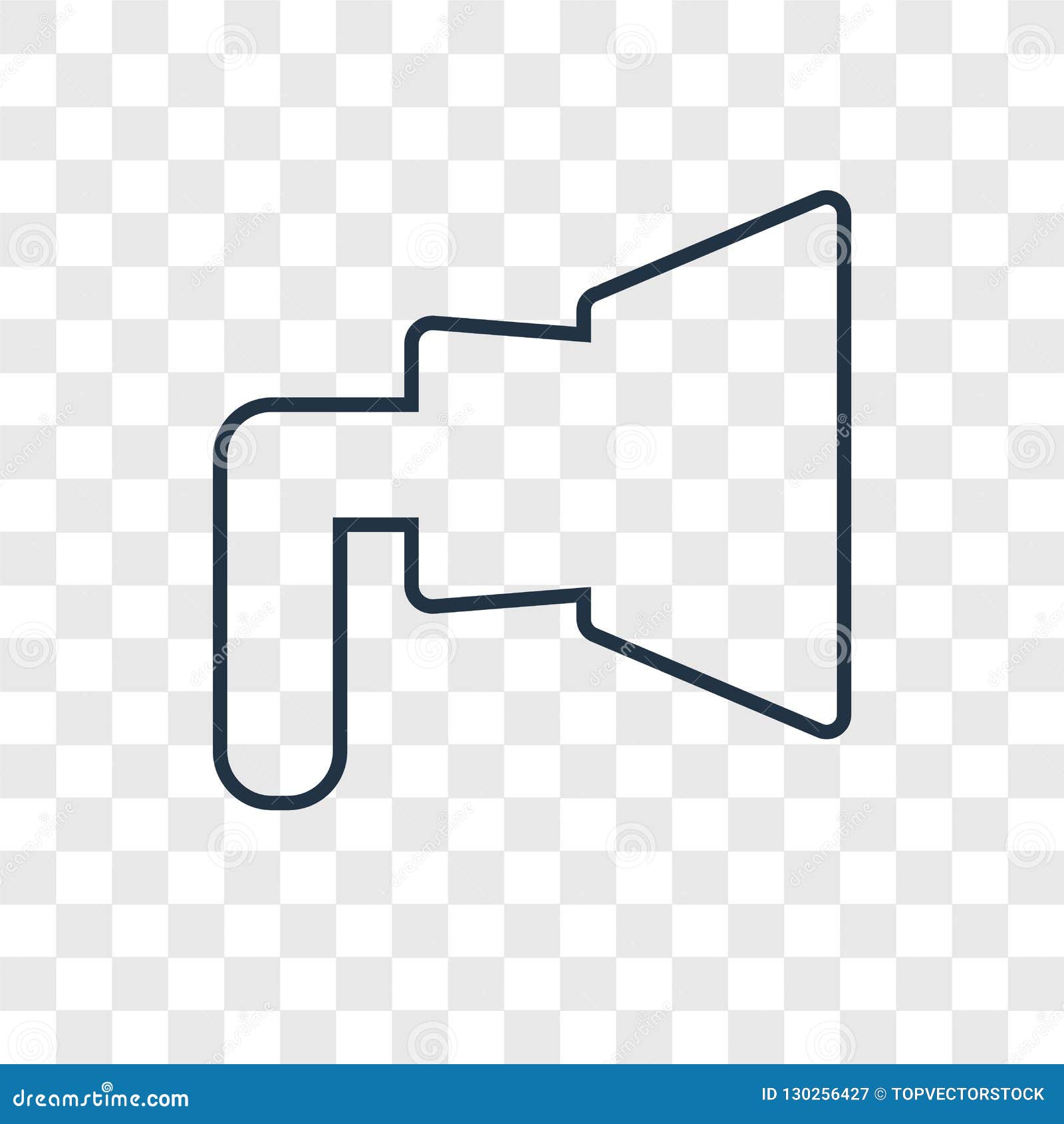 Promotion Concept Vector Linear Icon Isolated on Transparent Background ...