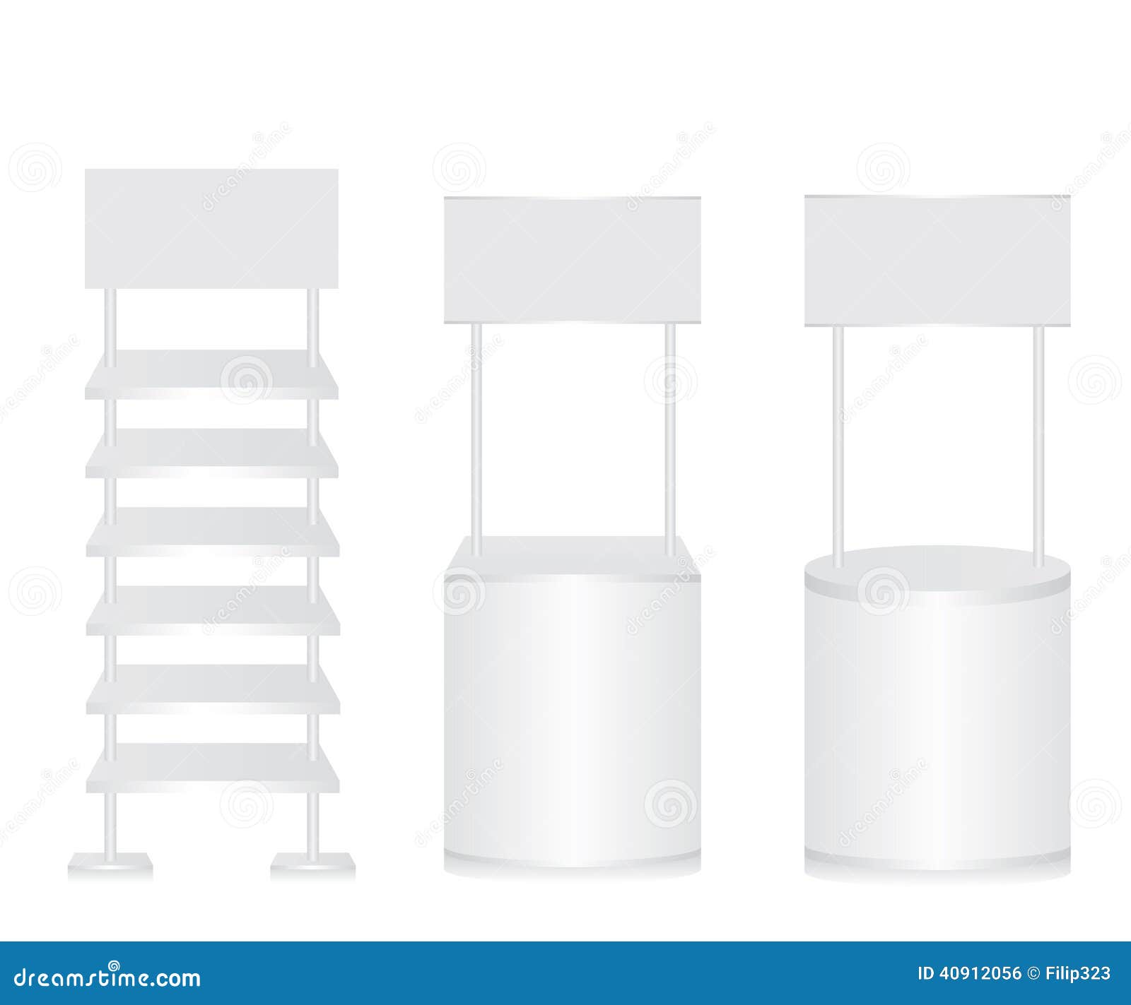 Promotion Counter and Shelf Stock Vector - Illustration of innovation ...