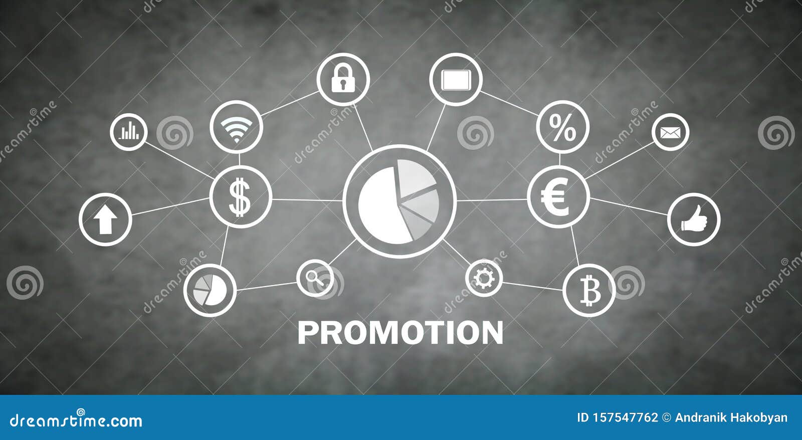 Promotion. Financial Network Stock Illustration - Illustration of ...