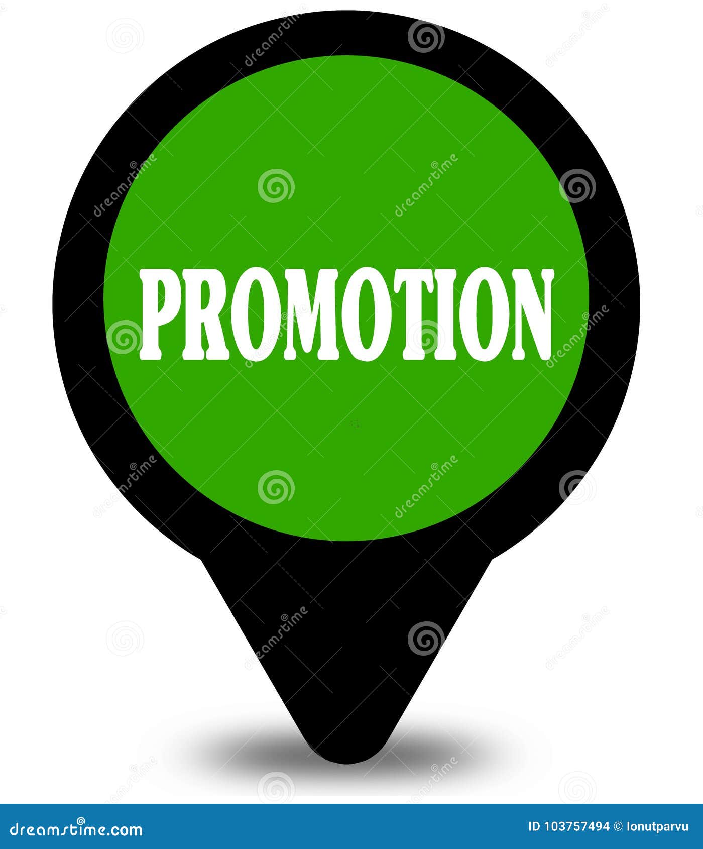 PROMOTION on Green Location Pointer Graphic Stock Illustration ...