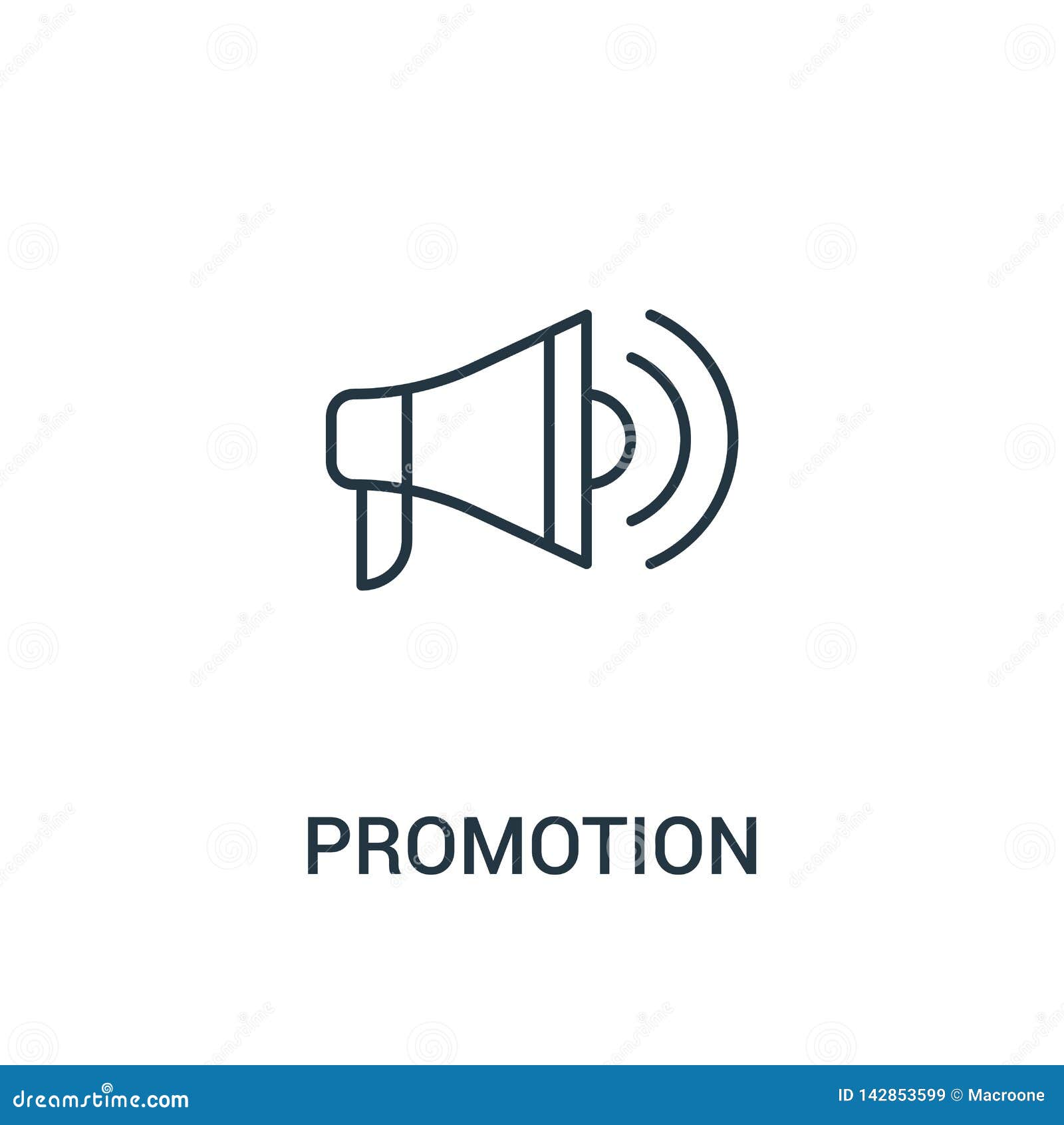 Promotion Icon Vector from Ads Collection. Thin Line Promotion Outline ...