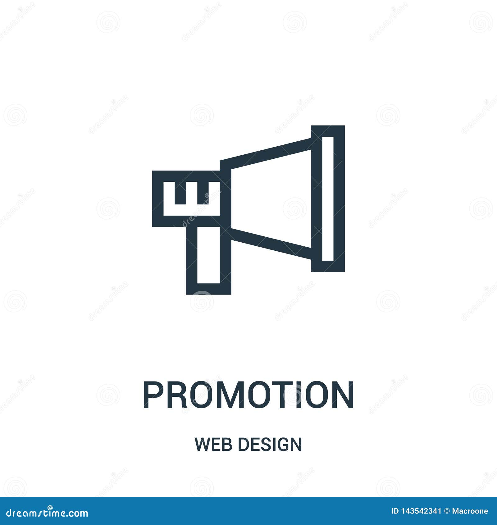 Promotion Icon Vector from Web Design Collection. Thin Line Promotion ...