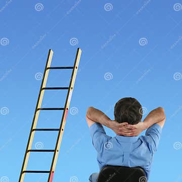 Promotion ladder stock photo. Image of male, ambition - 9211526