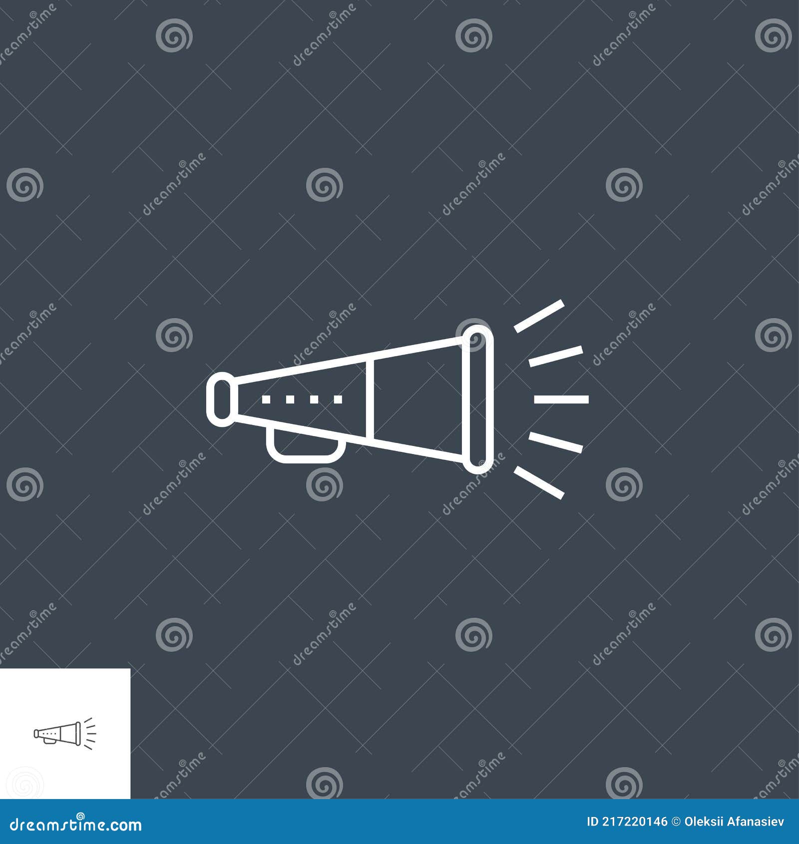 Promotion Line Icon stock vector. Illustration of vector - 217220146