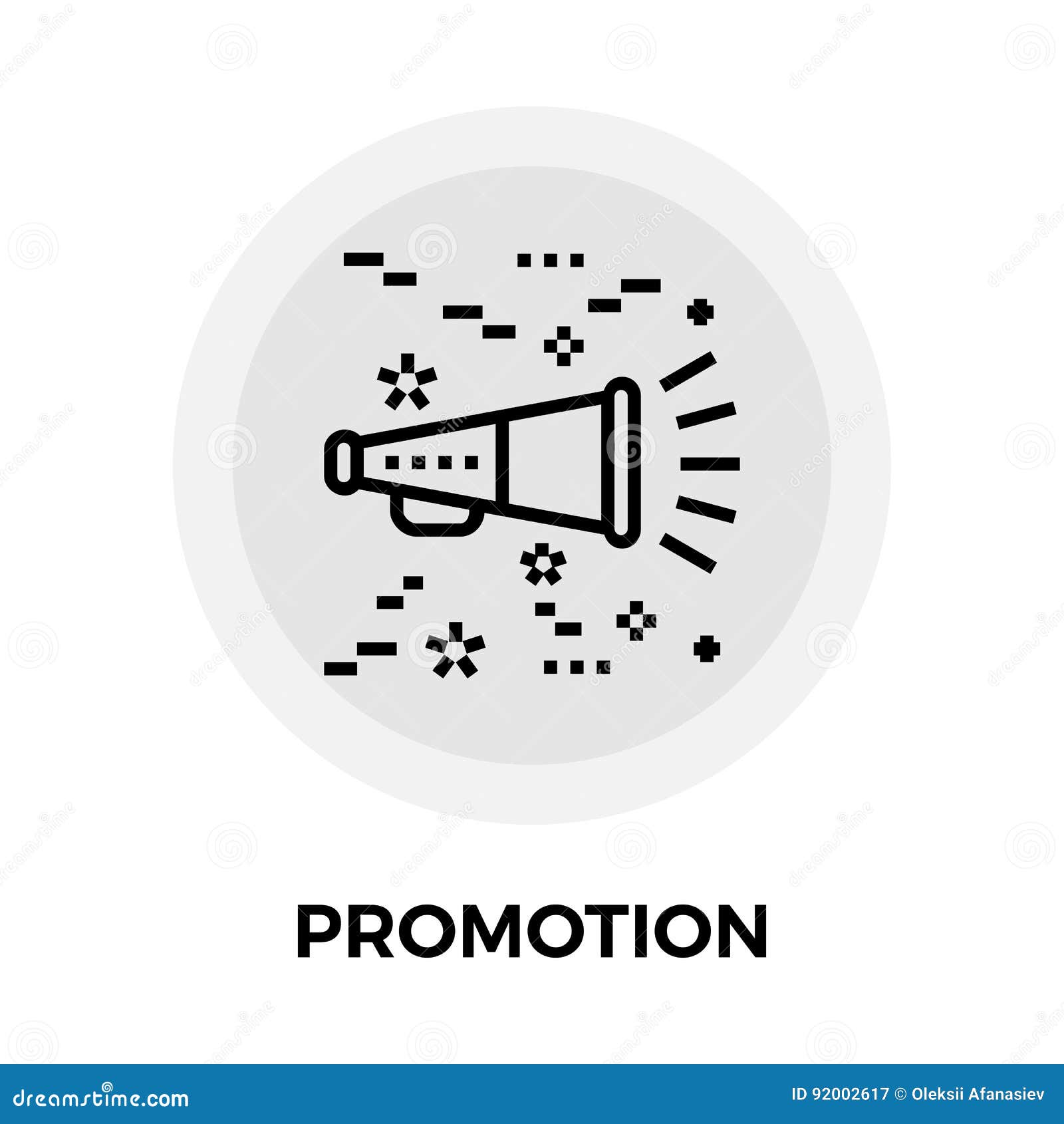 Promotion Line Icon stock vector. Illustration of idea - 92002617