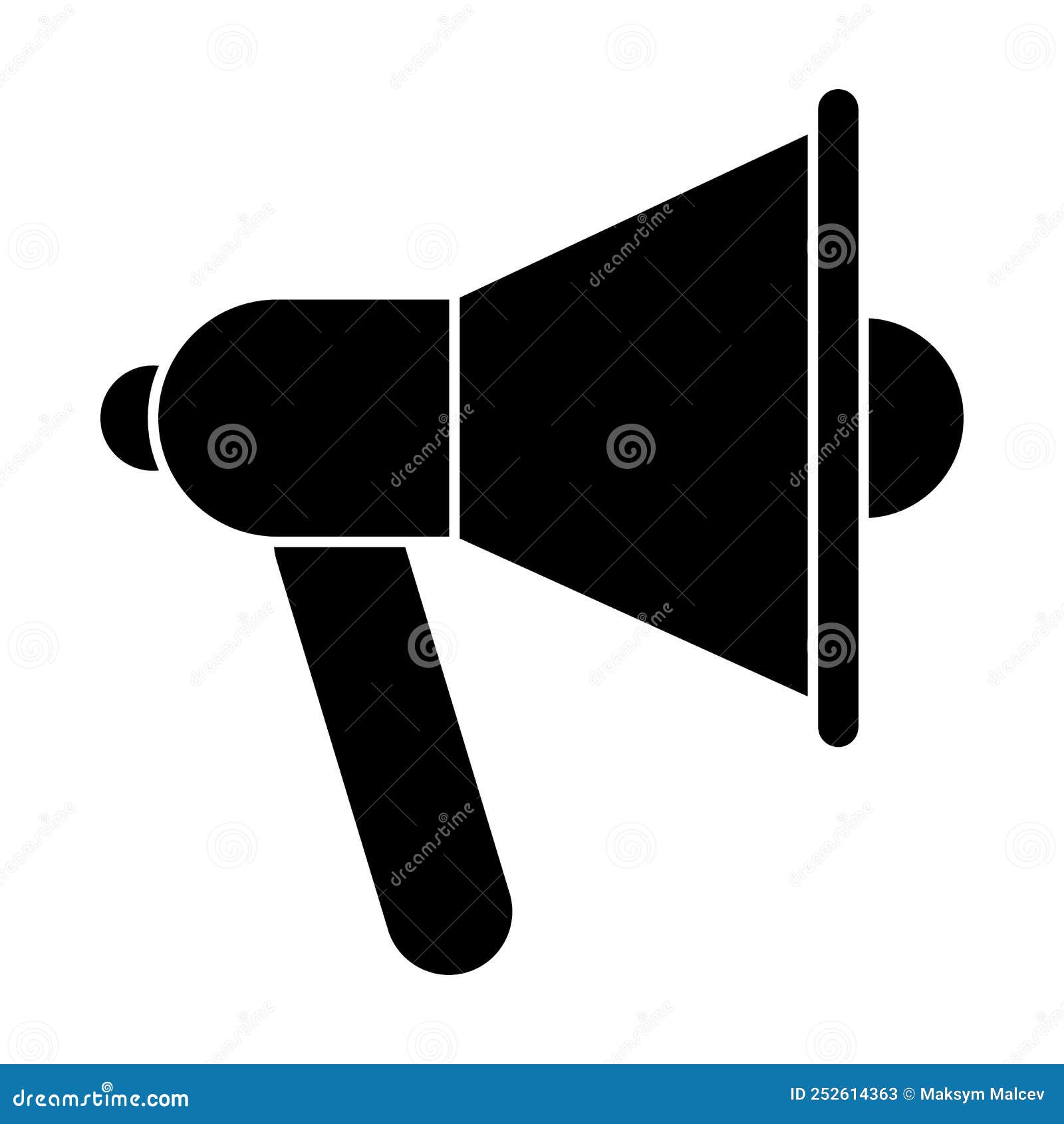 Promotion Megaphone Icon. Vector Illustration Isolated White on ... Promotion Megaphone Icon. Vector Illustration Isolated White on ...