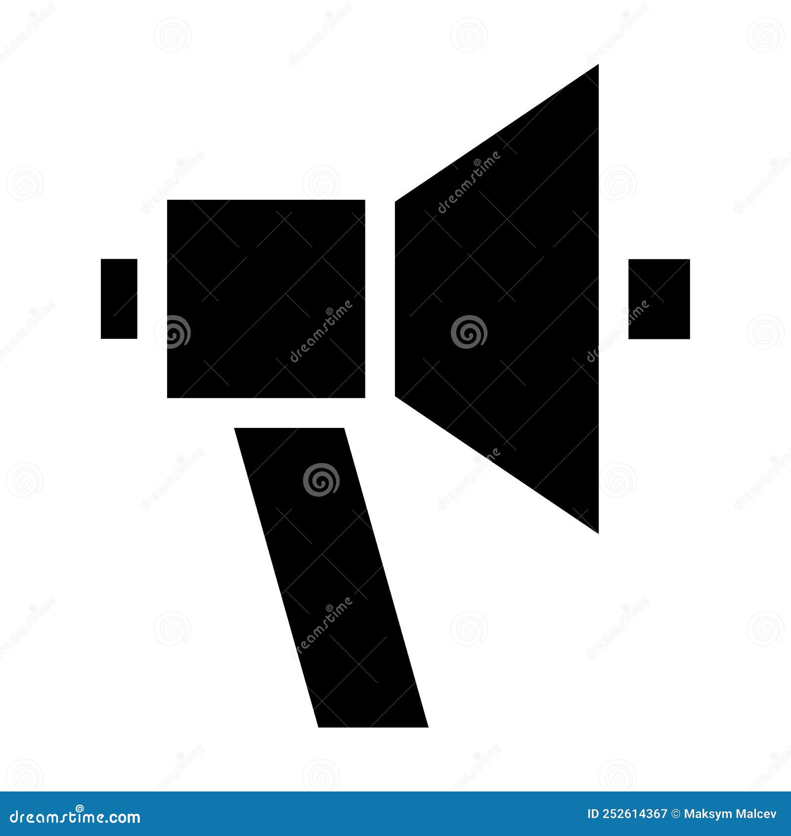 Promotion Megaphone Icon. Vector Illustration Isolated White on ... Promotion Megaphone Icon. Vector Illustration Isolated White on ...