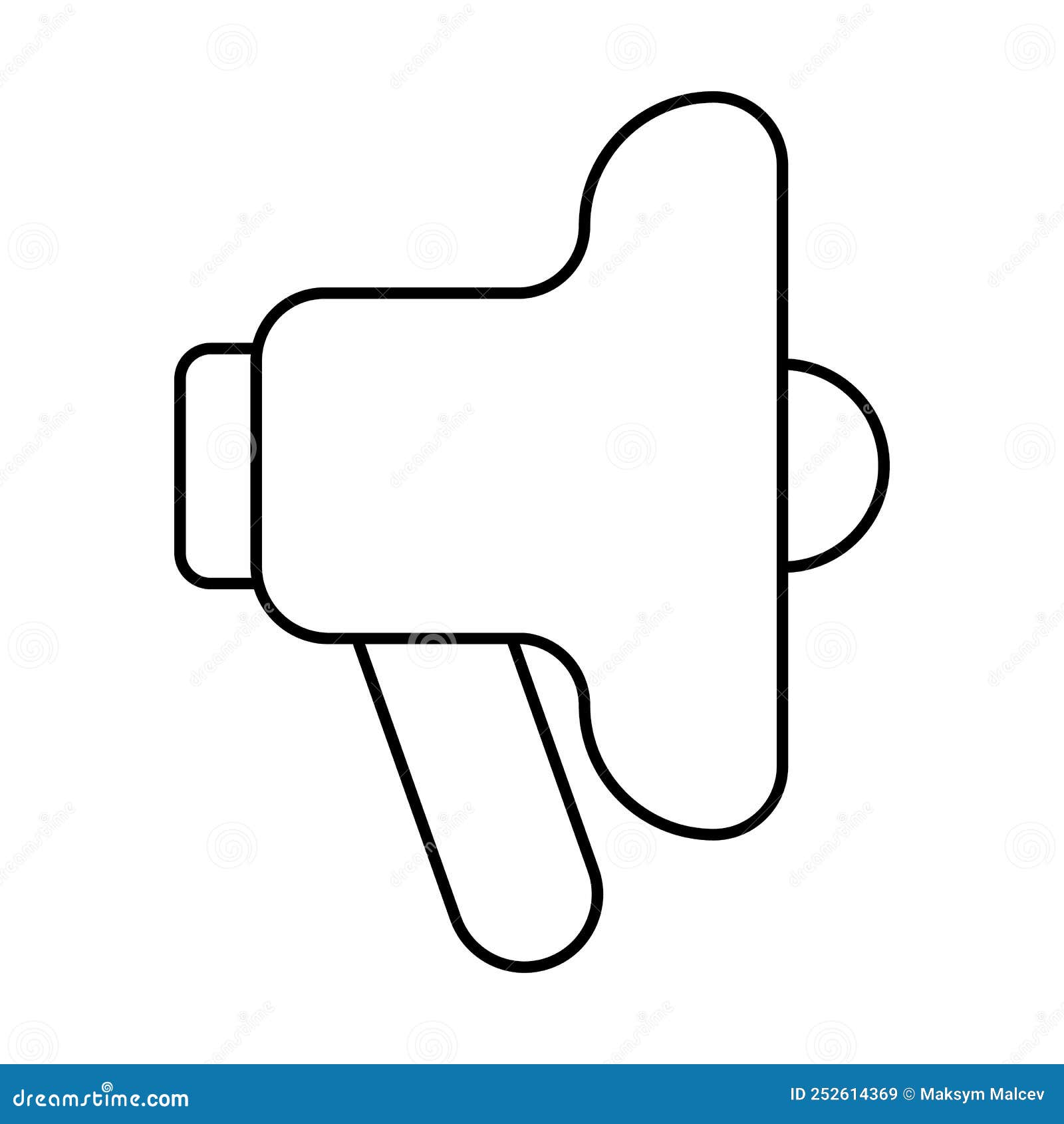 Promotion Megaphone Icon. Vector Illustration Isolated White on ... Promotion Megaphone Icon. Vector Illustration Isolated White on ...