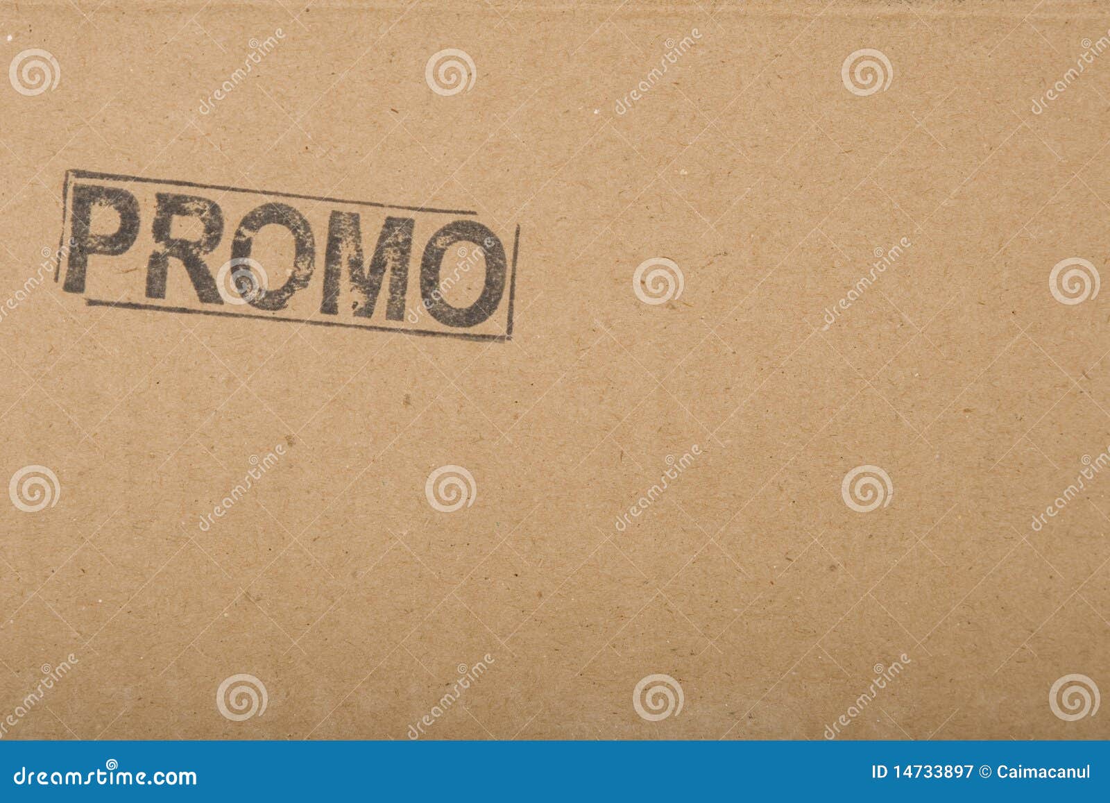 Promotion Message Copy-space on Cardboard Texture Stock Image - Image ...