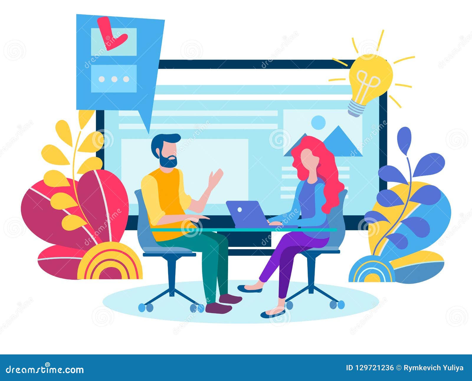 Promotion in the Network, Manager for Remote Work, Team Work on Stock ...