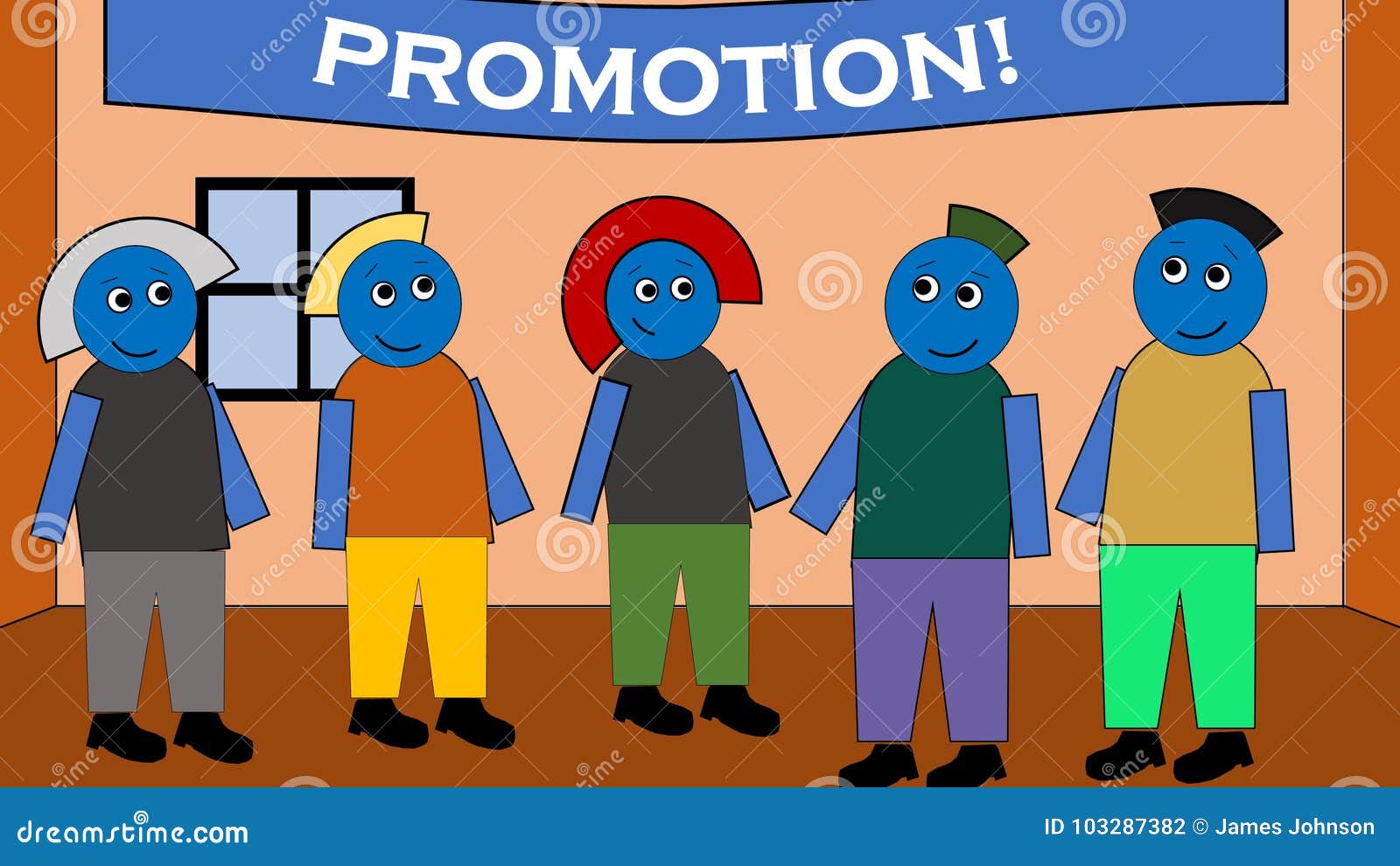 Promotion Party at the Office Stock Illustration - Illustration of ...