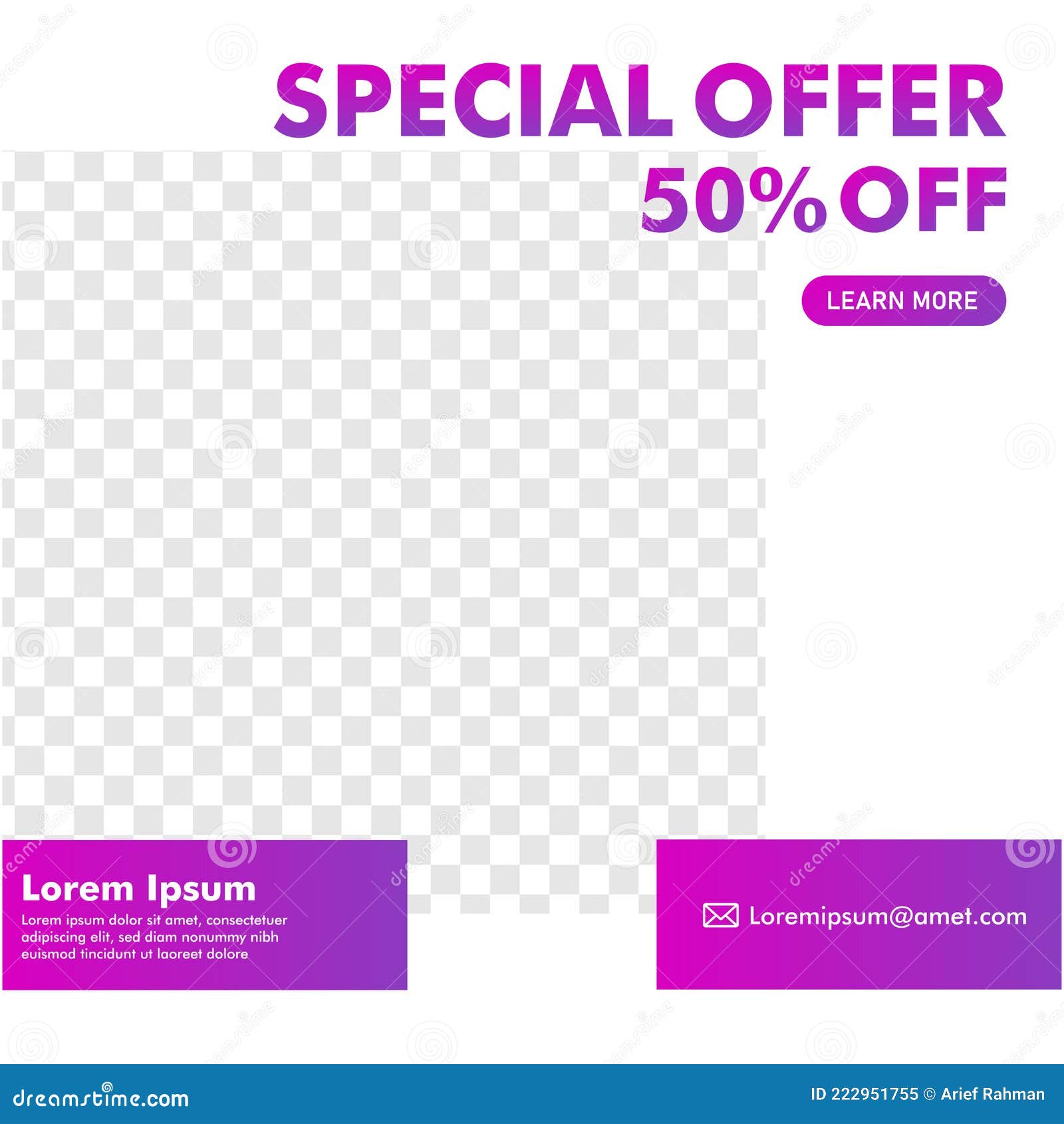 Promotion Post Design. Promotion Banner Template. Ready Use Design ...