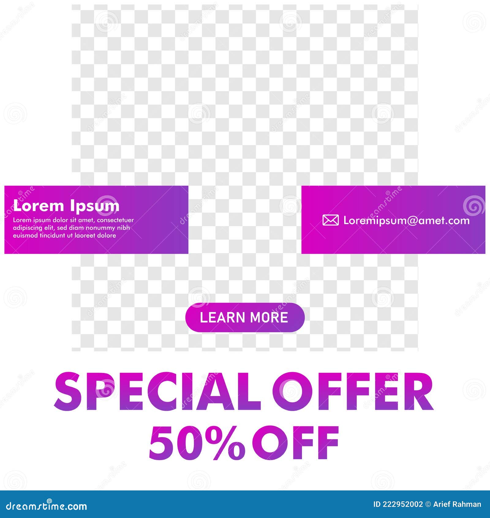 Promotion Post Design. Promotion Banner Template. Ready Use Design ...